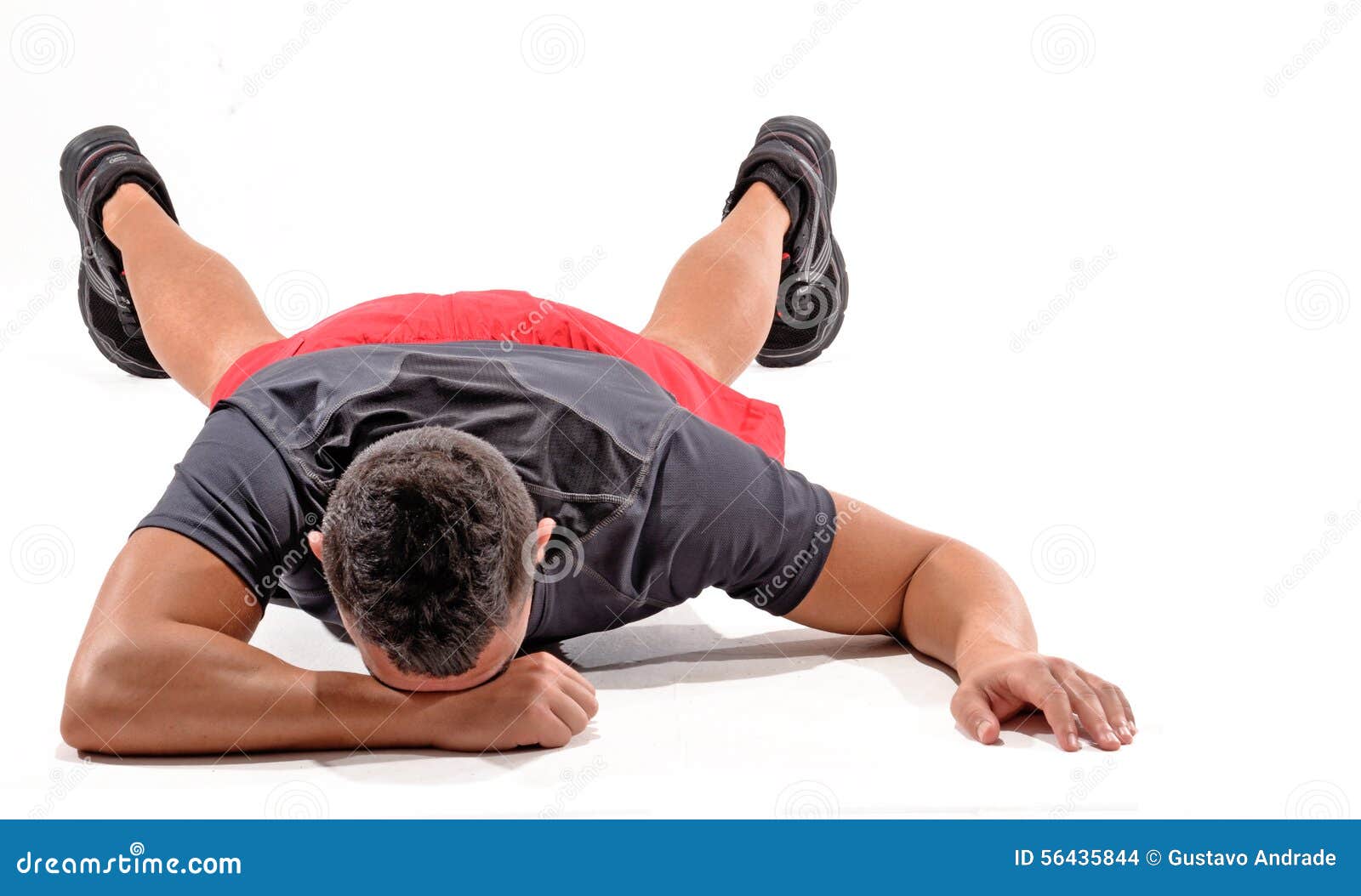 Exhausted athletic man stock photo. Image of people, athlete - 56435844