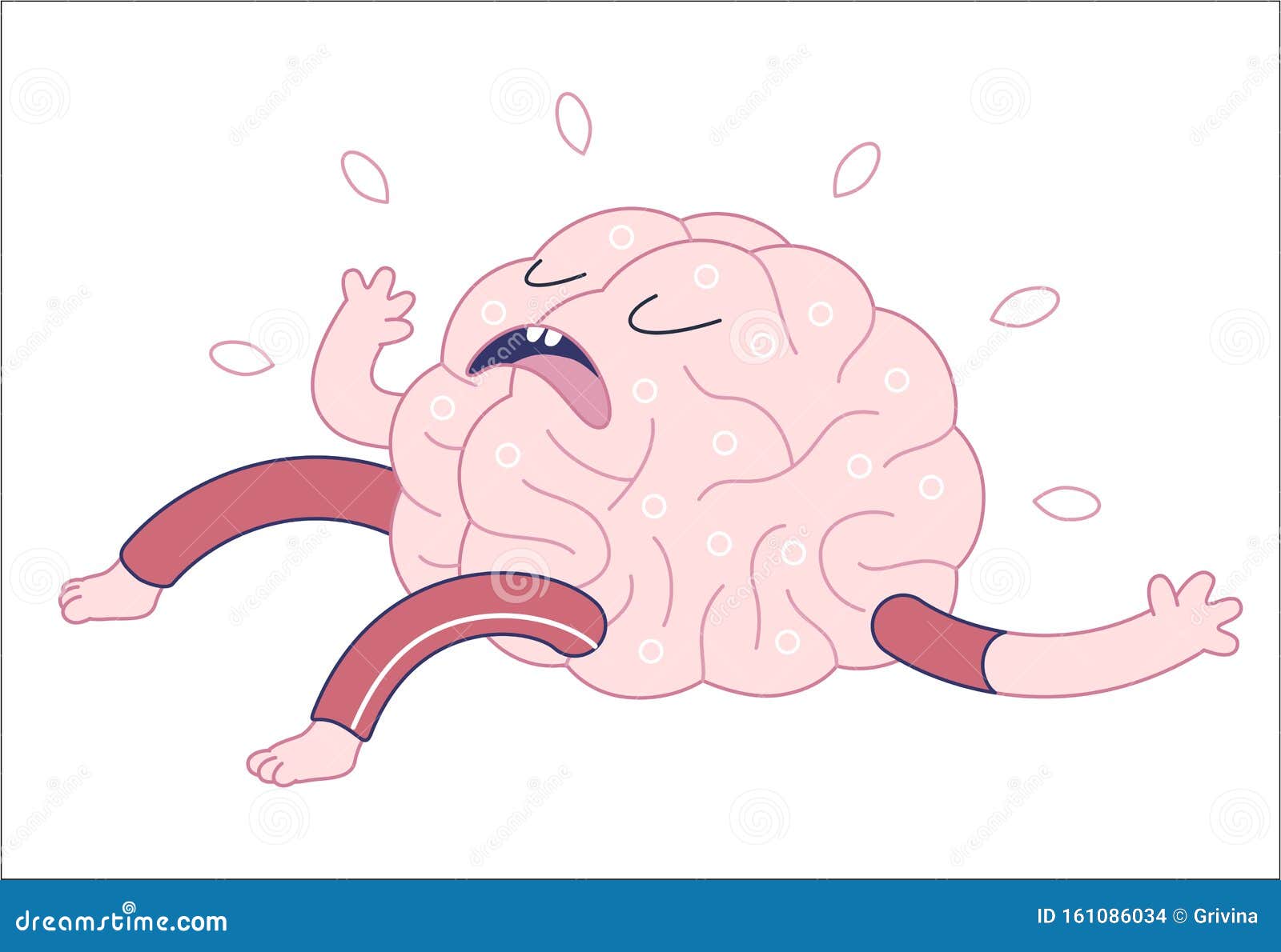 Exhausted - 2, Brain Collection Stock Vector - Illustration of back ...