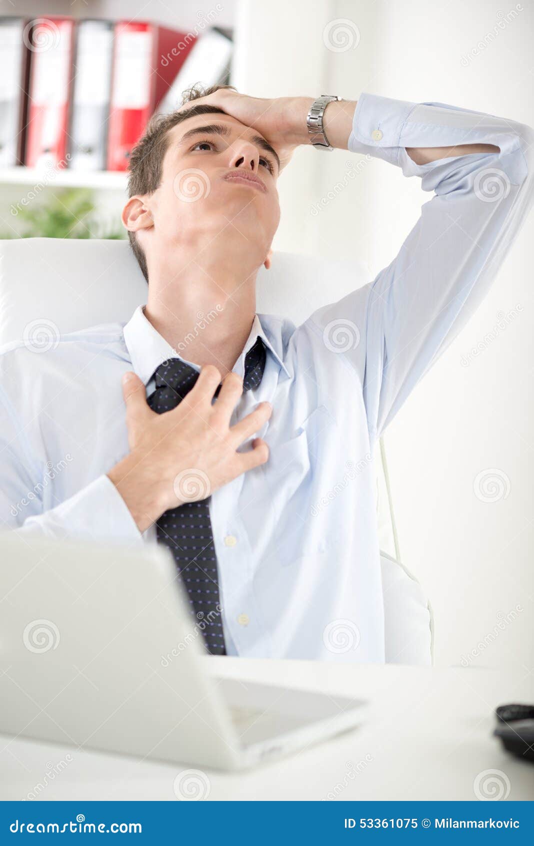 Exhausted Businessman stock image. Image of businessman - 53361075