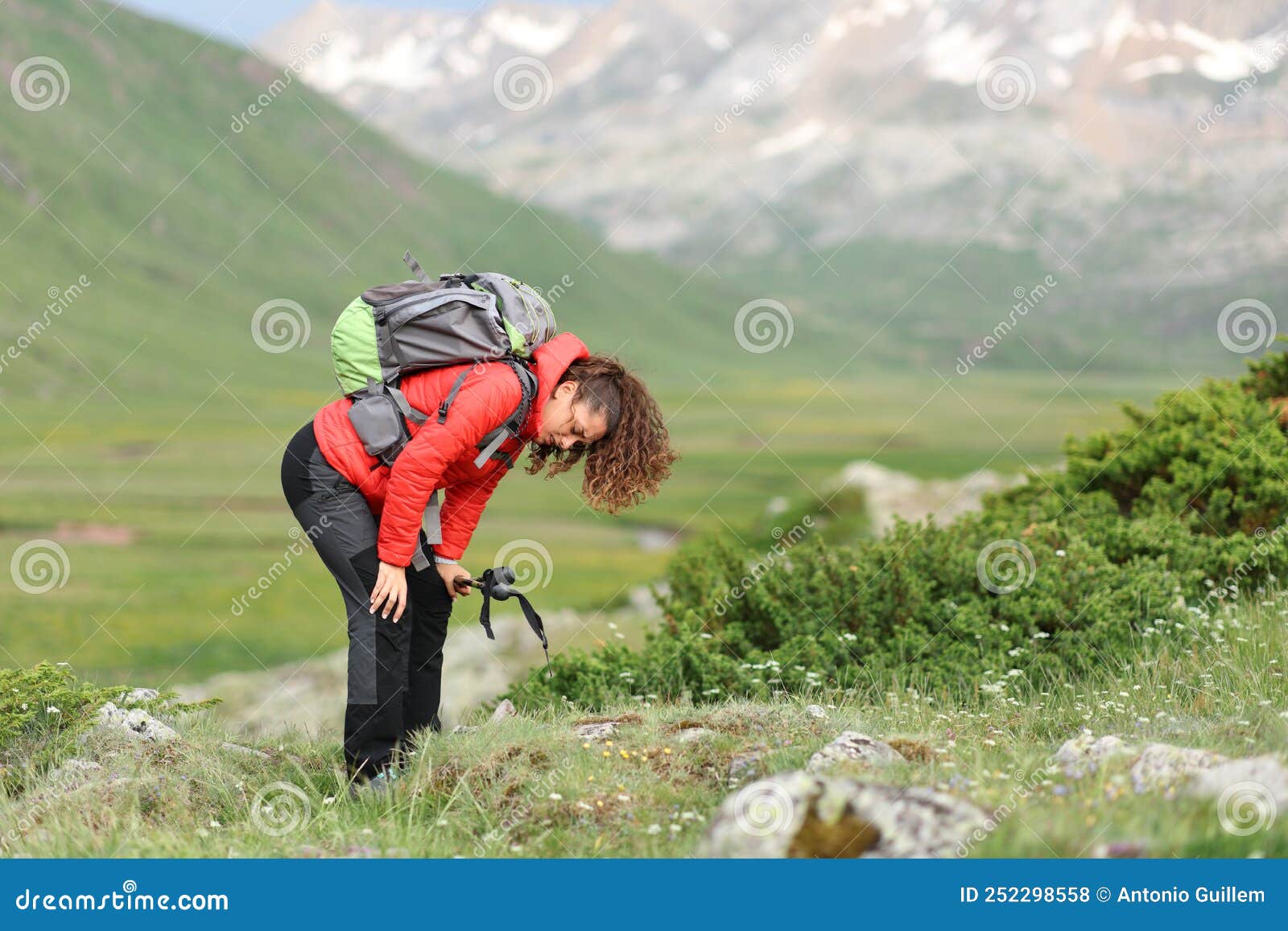 Exhausted Hiker Resting in a High Mountain Field Stock Photo - Image of ... Exhausted Hiker Resting in a High Mountain Field Stock Photo - Image of ...
