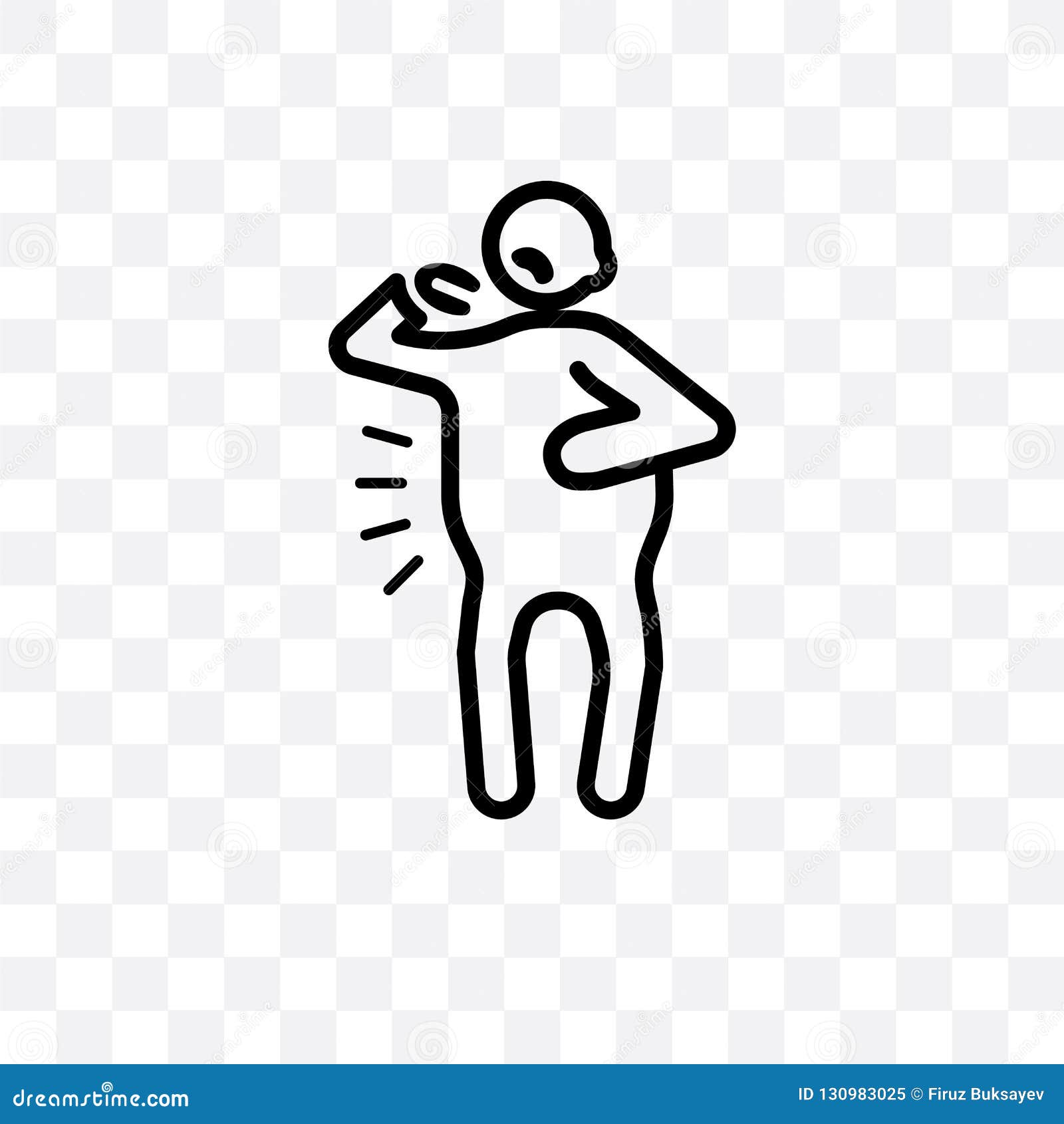 Tired Stick Man Or Stick Figure Sitting And Thinking Royalty-Free ...