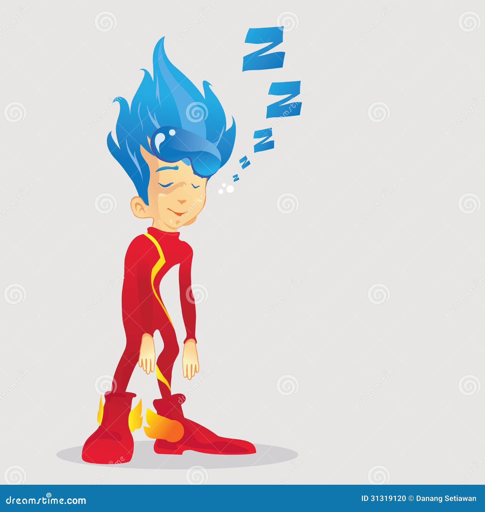 Exhausted Mascot Vector Illustration | CartoonDealer.com #31319120
