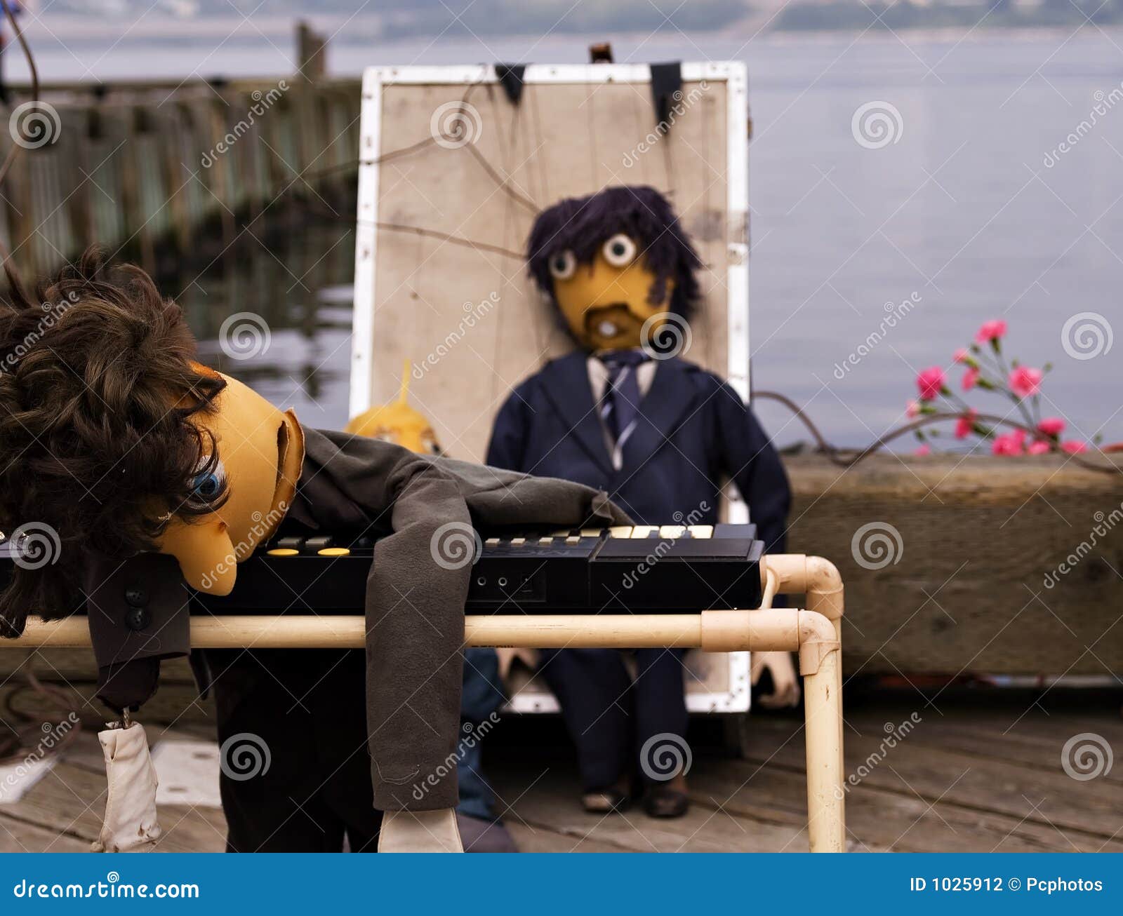 Exhausted puppets stock photo. Image of break, play, intermission - 1025912
