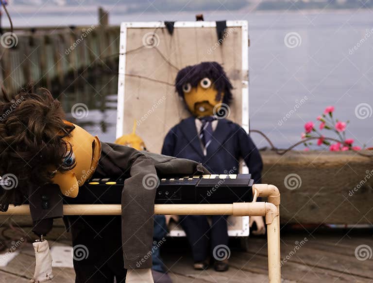 Exhausted puppets stock photo. Image of break, play, intermission - 1025912