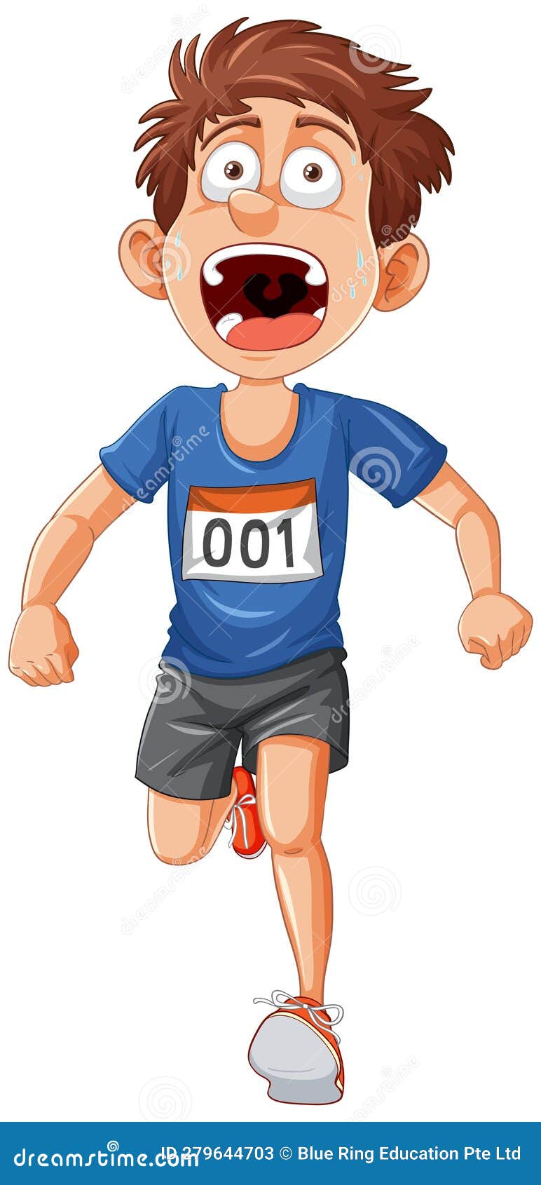 Exhausted Runner Royalty-Free Illustration | CartoonDealer.com #79410345