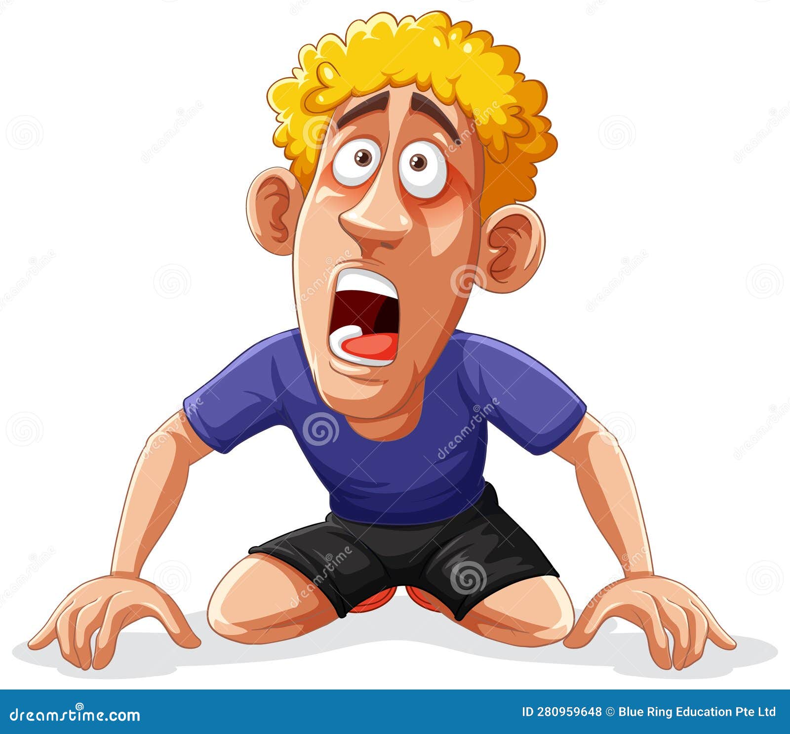 Exhausted Person Cartoon