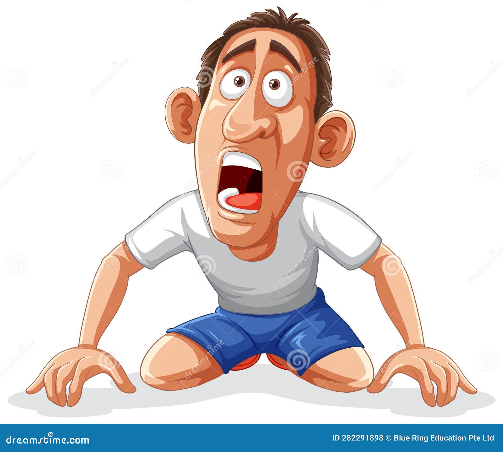 Exhausted Runner Cartoon Character Stock Vector - Illustration of eps10 ...