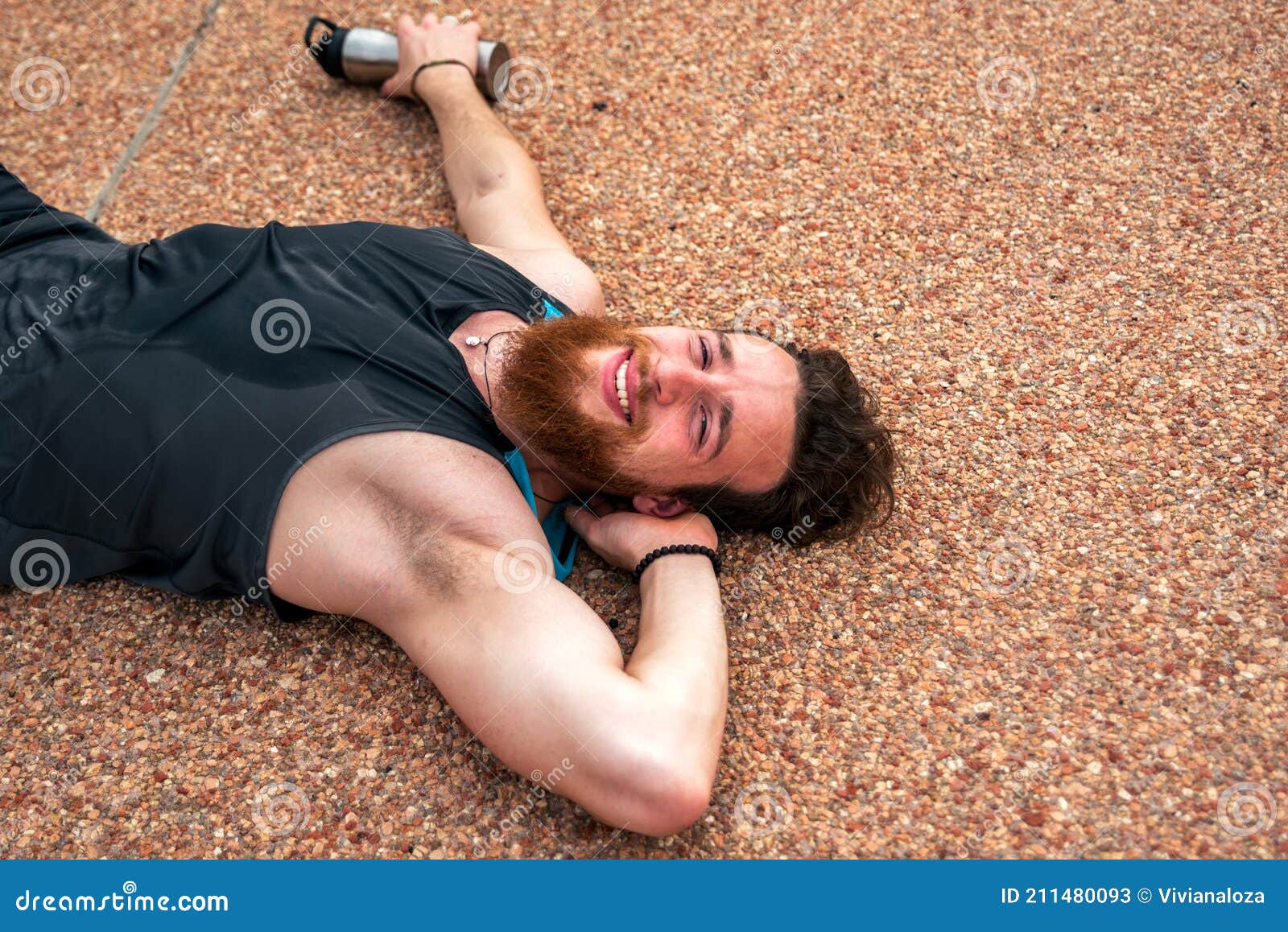Sweaty Runner after Workout Stock Image - Image of freedom, caucasian ...