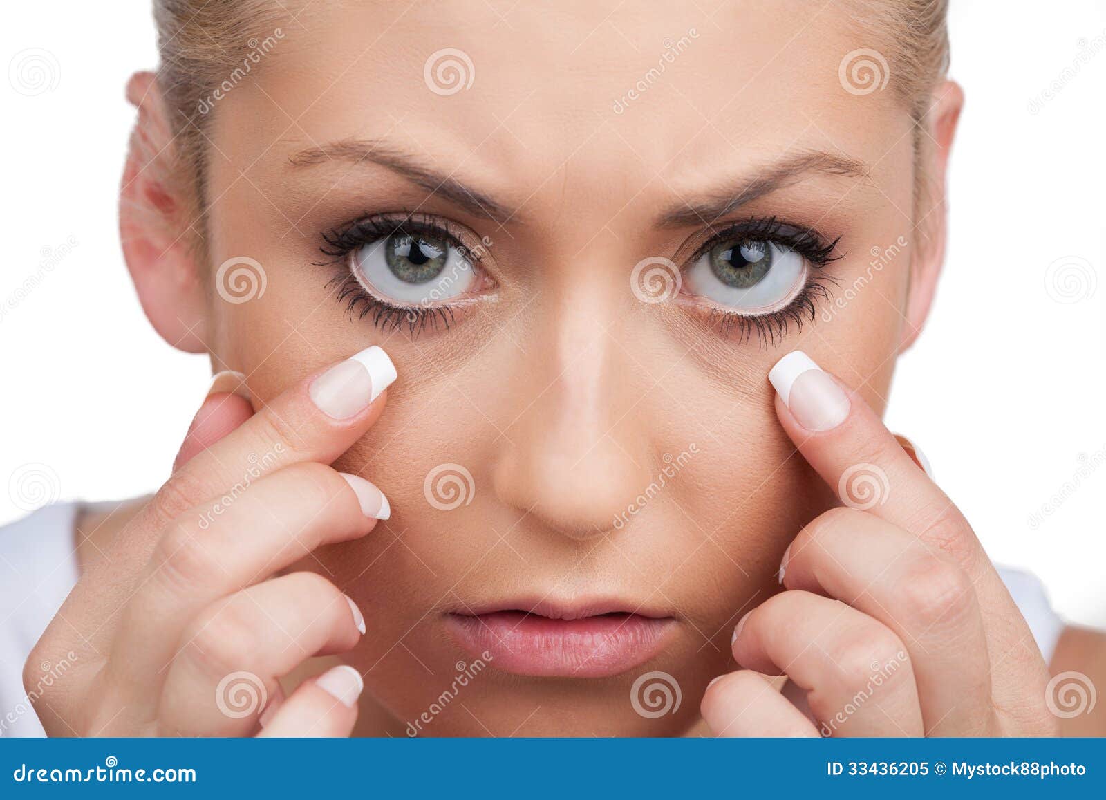 Exhausted woman. stock image. Image of human, ideas, woman - 33436205