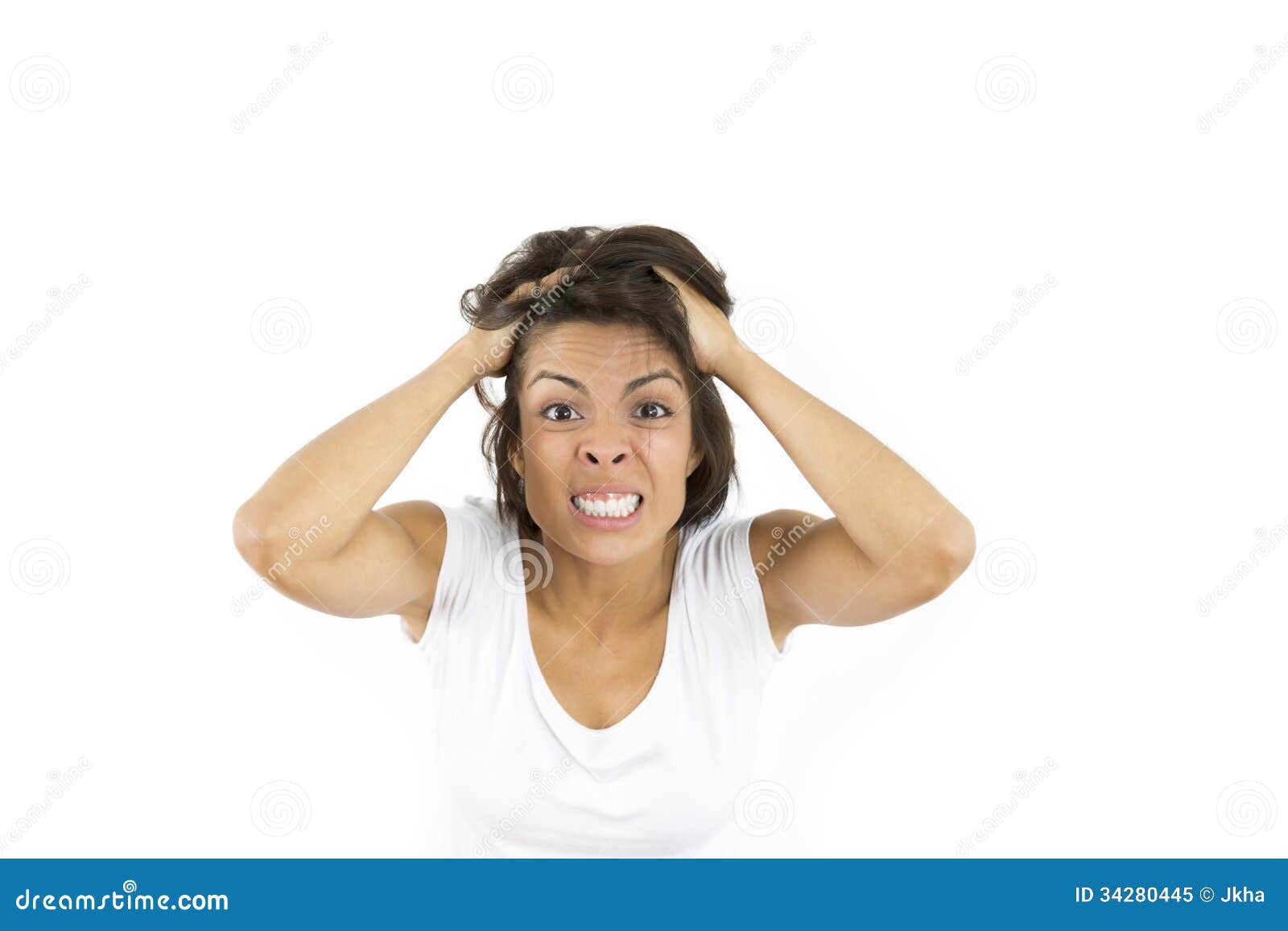 Exhausted Woman stock image. Image of human, displeased - 34280445