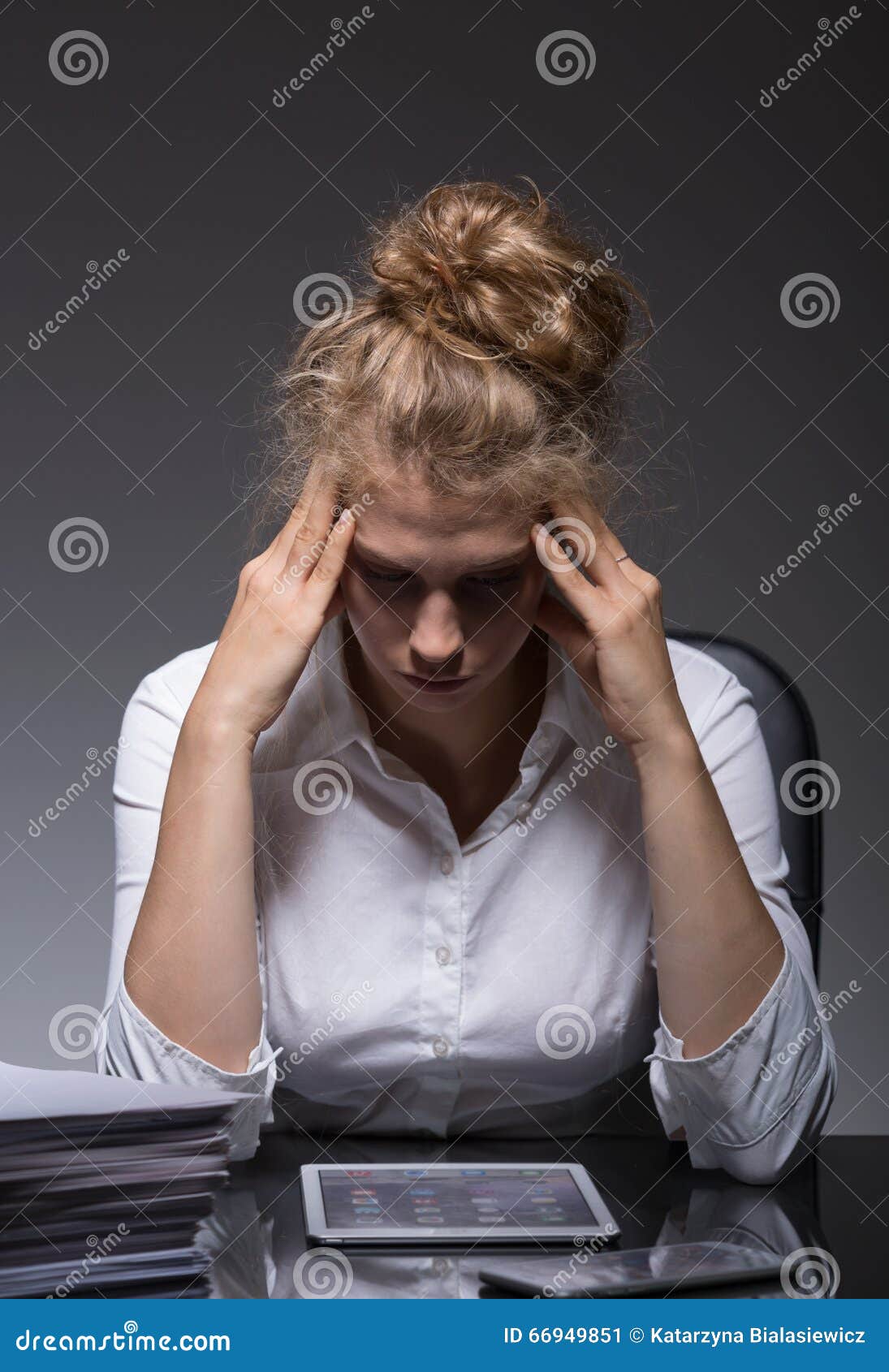 Exhausted at the work stock image. Image of psychical - 66949851