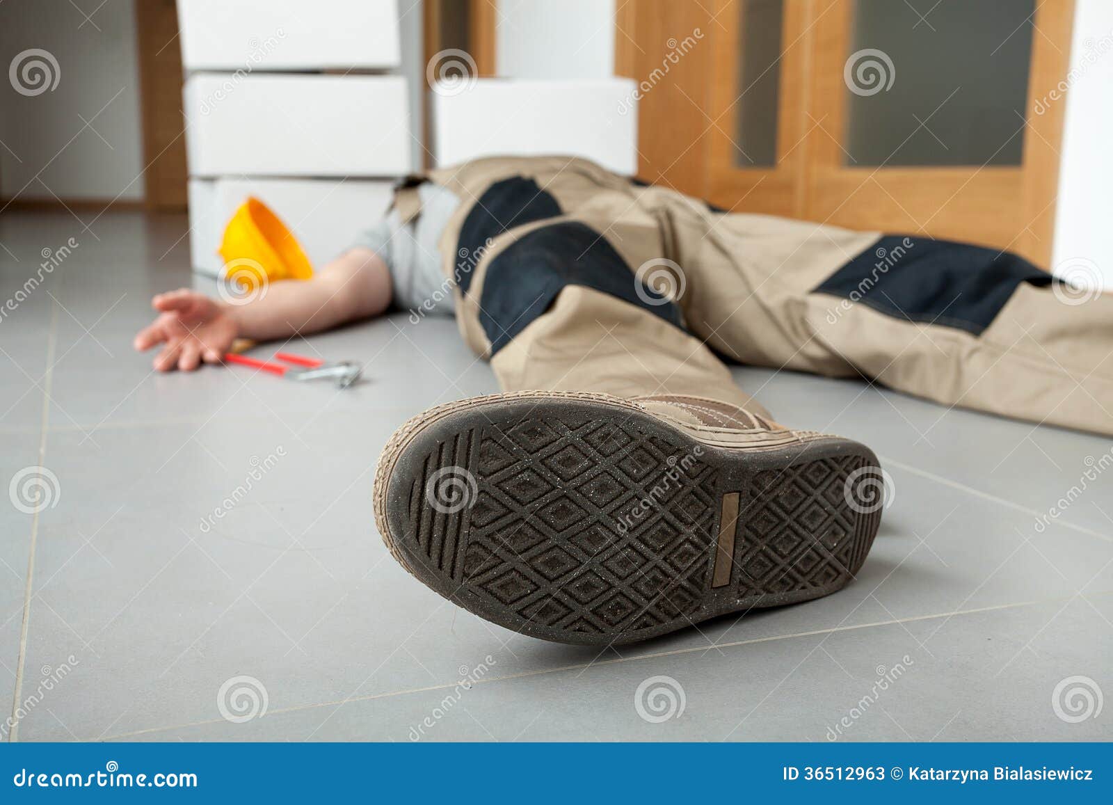 Exhausted worker stock image. Image of pilers, house - 36512963