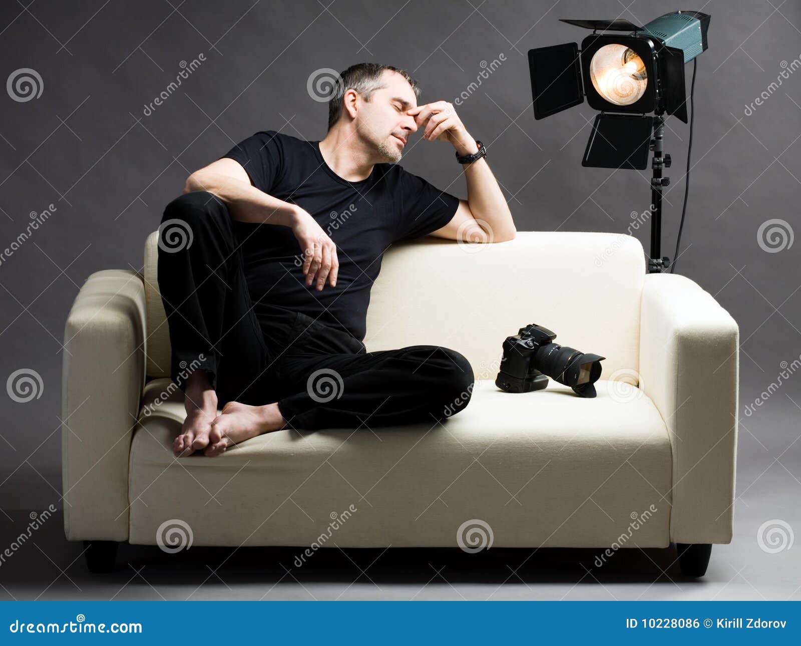 Exhaustion stock photo. Image of adult, dressed, emotional - 10228086