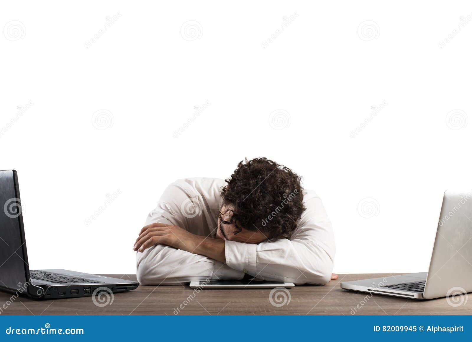 Exhaustion from overwork stock image. Image of office - 82009945