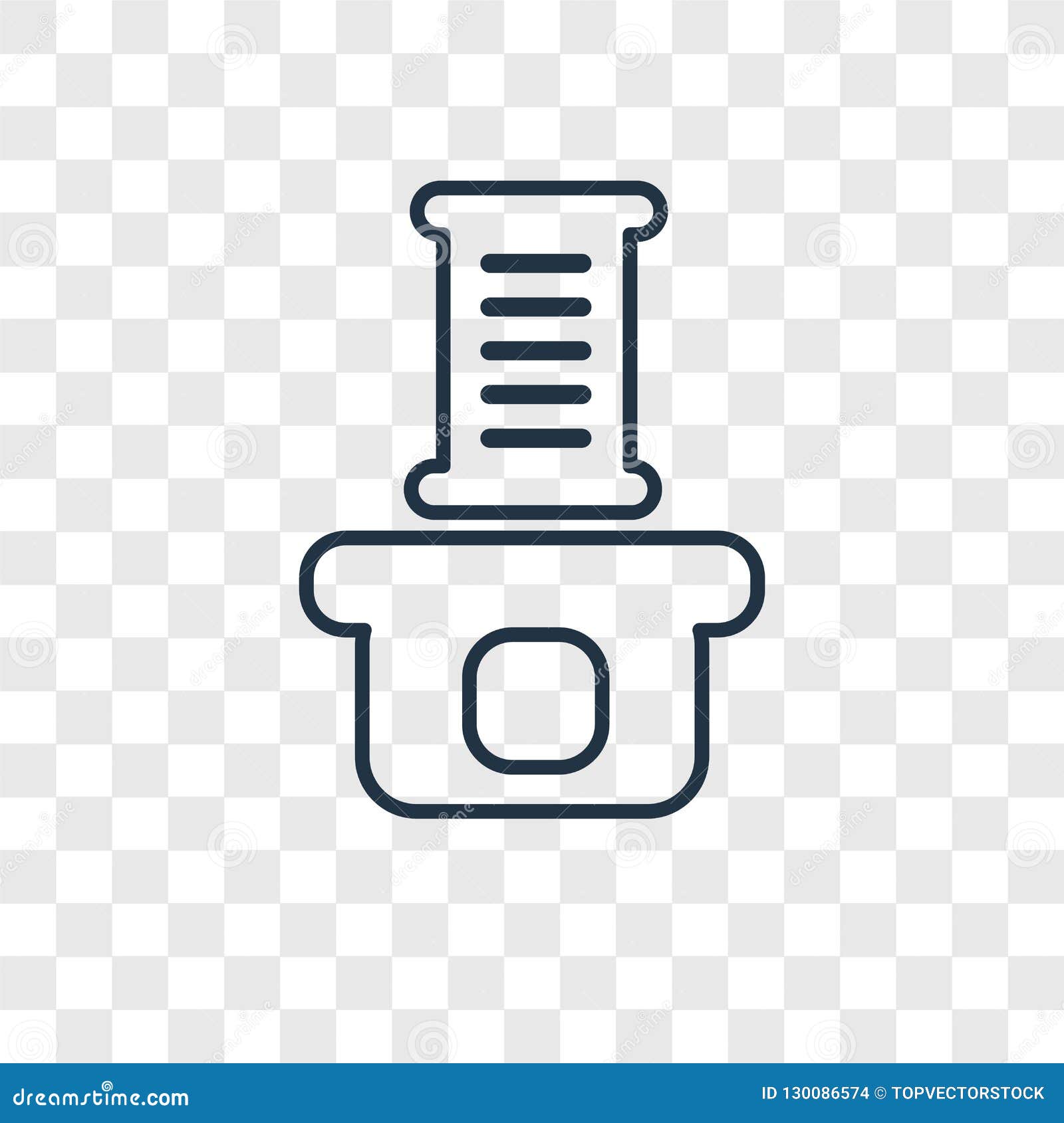 Exhibit Concept Vector Linear Icon Isolated on Transparent Background ...