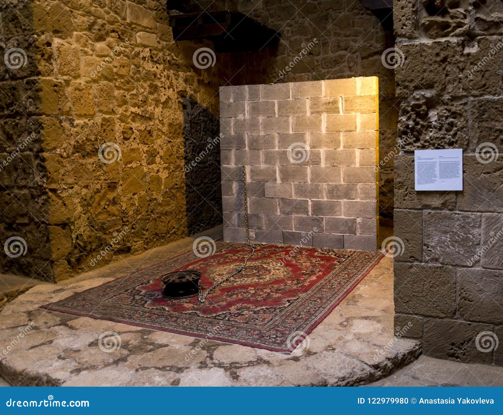 An Exhibit Inside of Paphos Castle Museum on a Ground Level Editorial ...