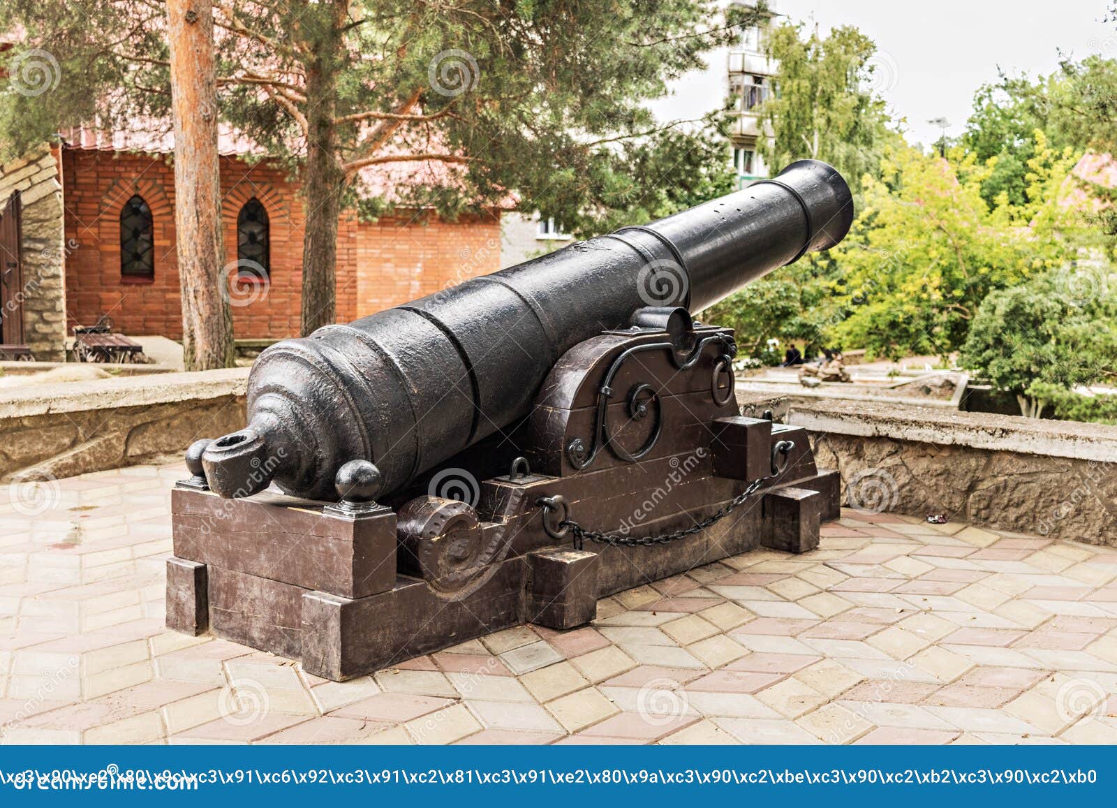 Exhibit Military Ancient Cannon in the Old City Editorial Photo - Image ...