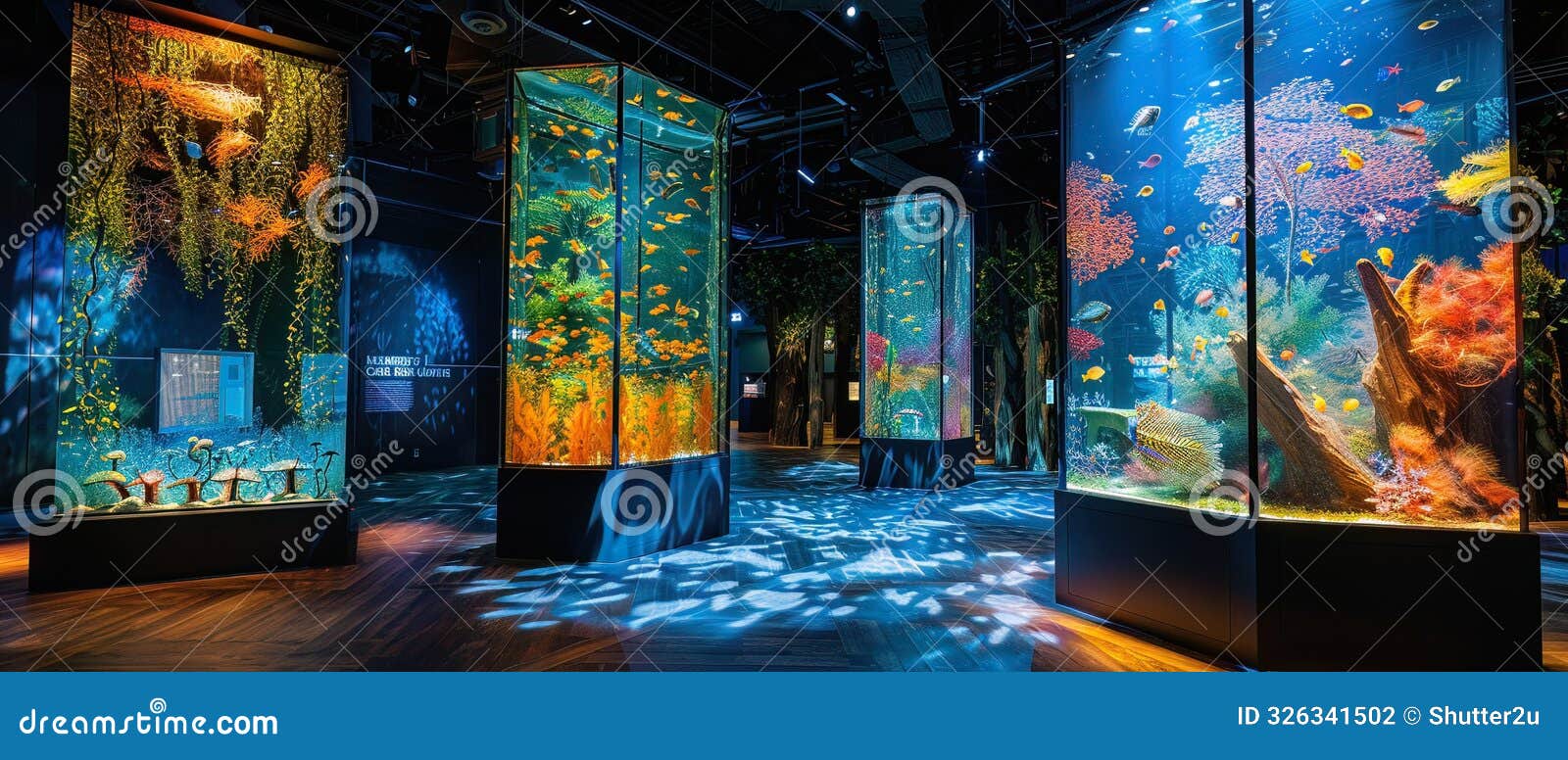 An Exhibit Showing the Evolution of Life on Earth with DNA As the ...