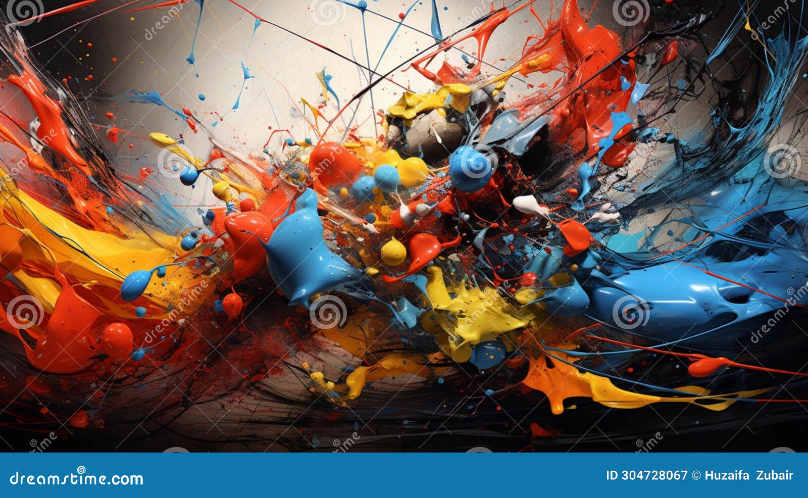 An Exhibition of Abstract Art, Showcasing an Image with Superior ...