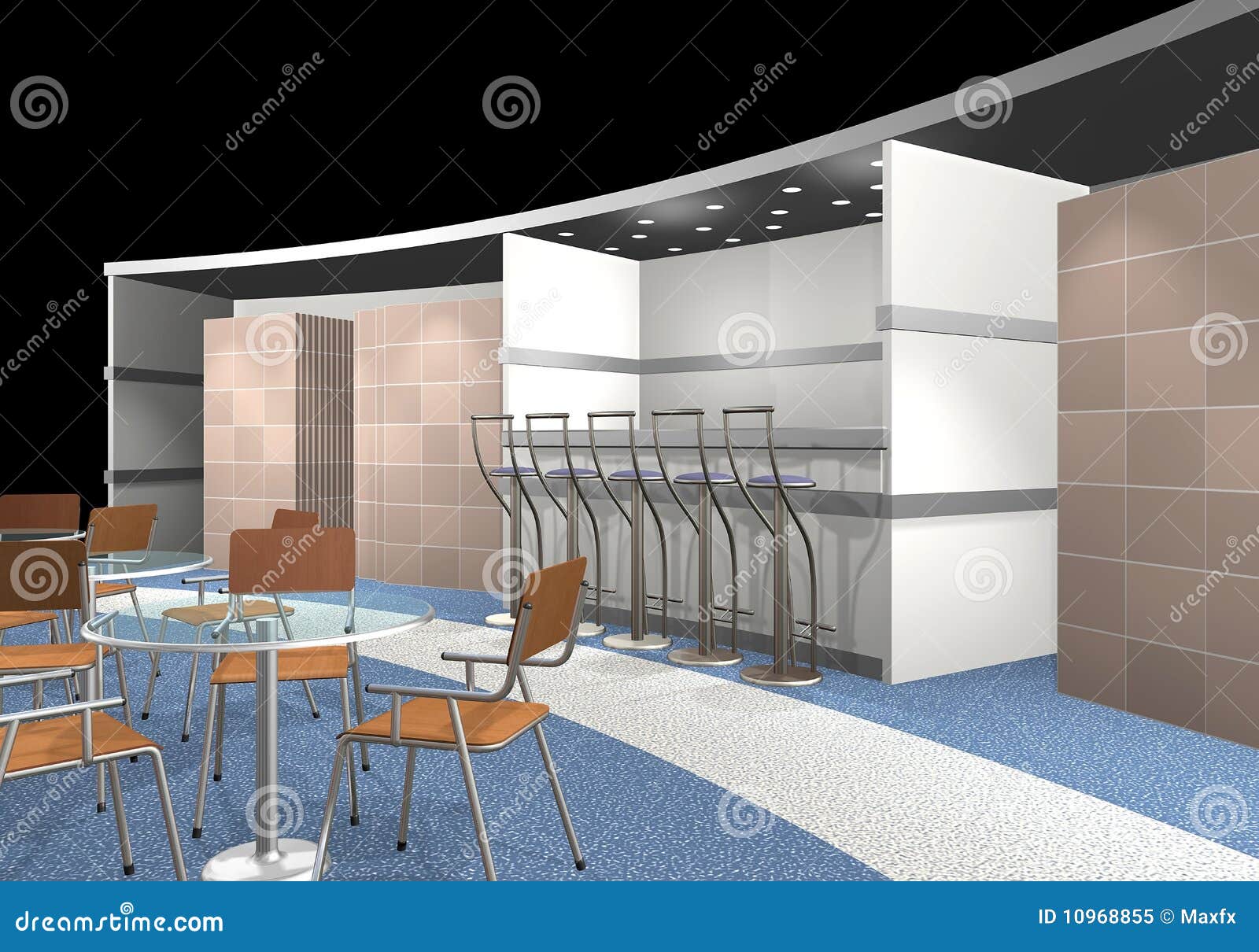 Exhibition area stock illustration. Illustration of architecture - 10968855