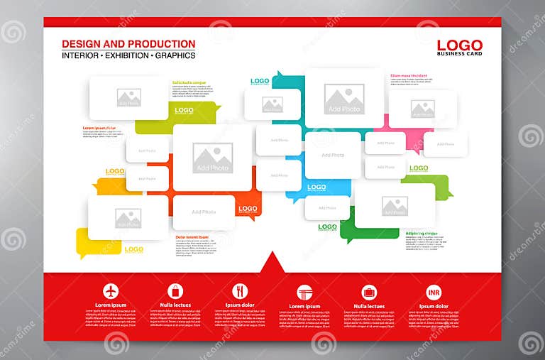 Exhibition Backdrop Displays Template for Print. Stock Vector ...