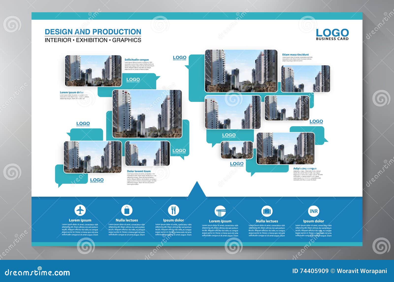 Exhibition Backdrop Displays Template for Print. Stock Vector ...