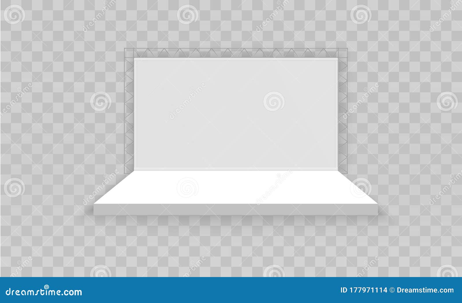White exhibition booth. stock vector. Illustration of background ...