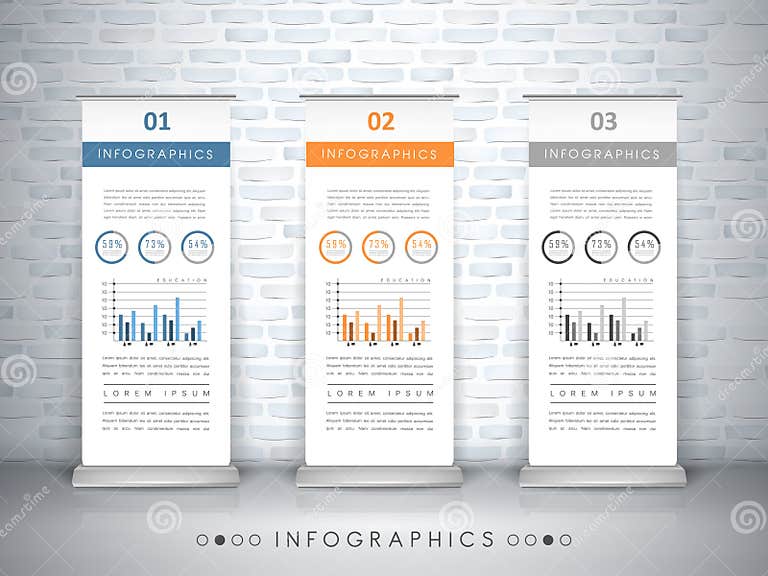 Exhibition Concept Infographic Template Design Stock Vector ...