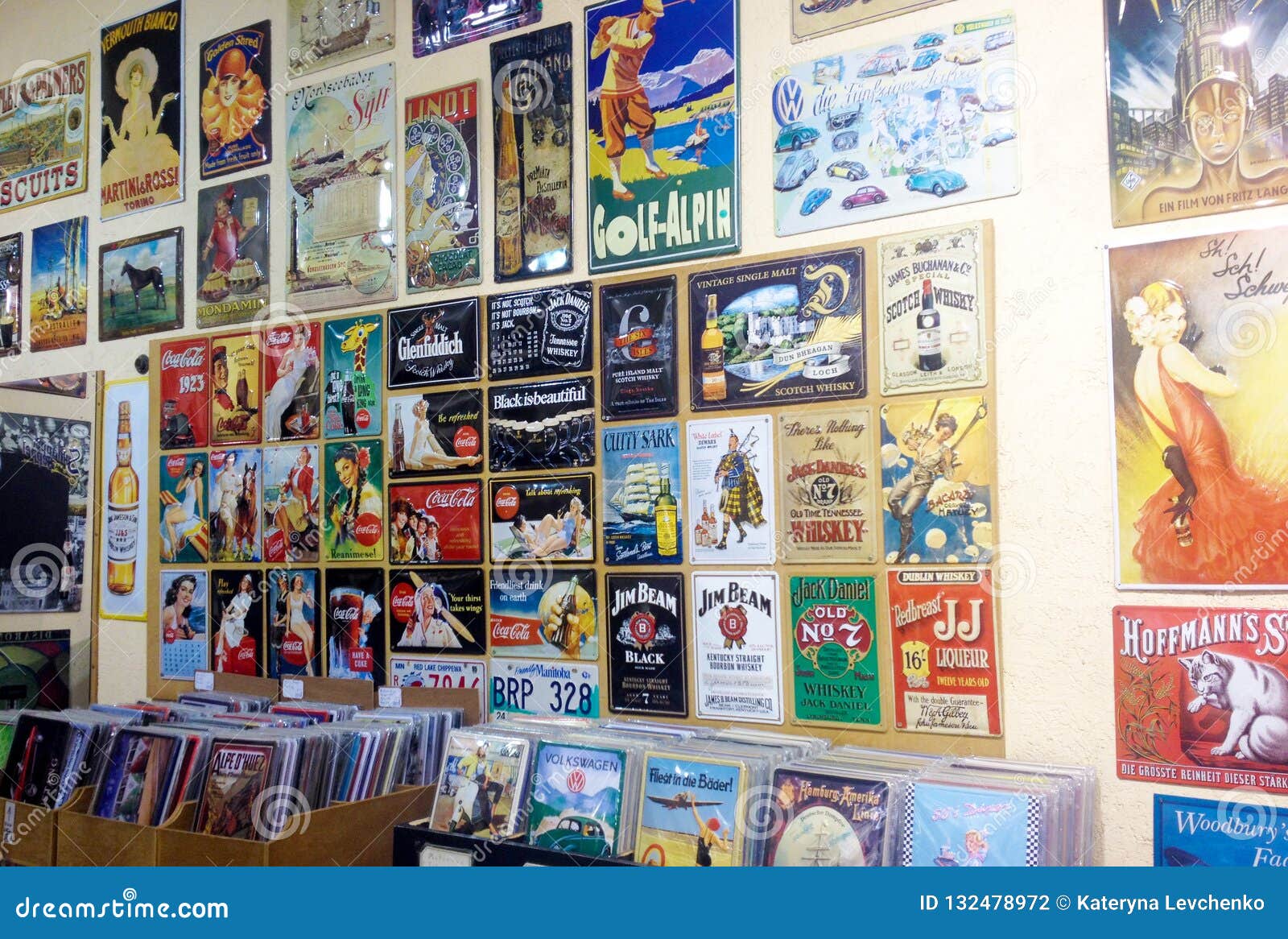 Exhibition of Decorative Metal Signs in Retro Style. Frankfurt Oder ...