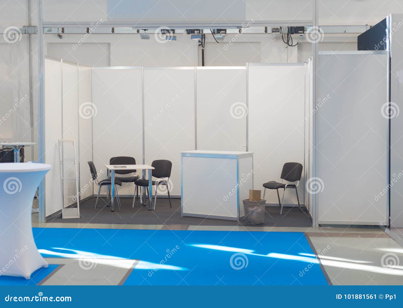 Exhibition Fair Show Company Stand Booth, Empty Blank Stock ...