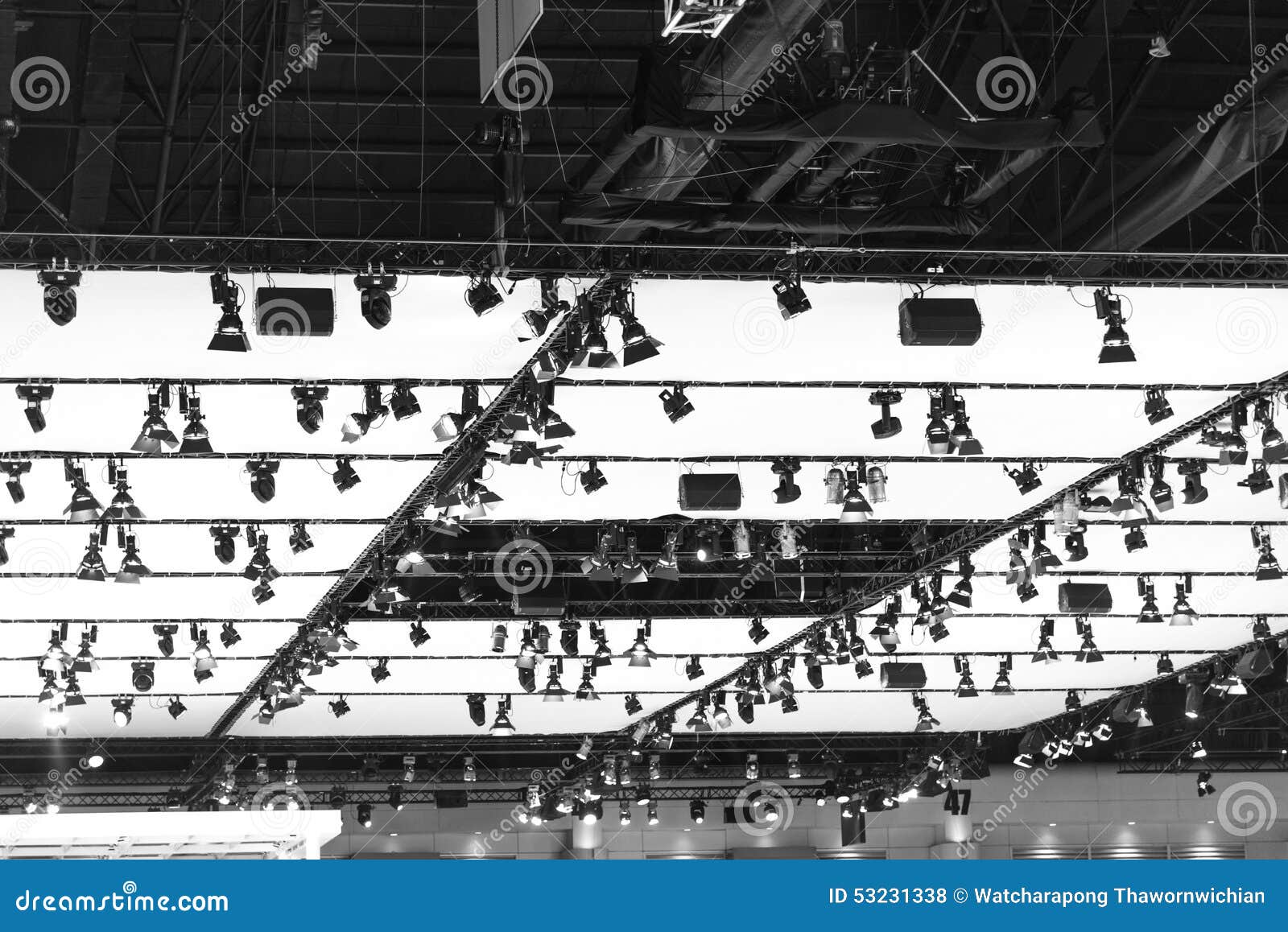 Exhibition Hall Ceiling stock photo. Image of building - 53231338
