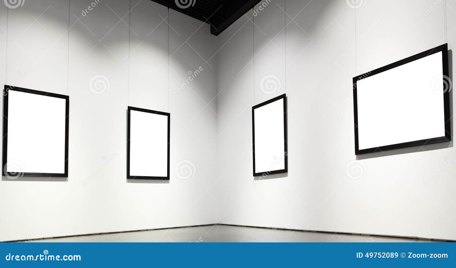Exhibition hall stock image. Image of gallery, perspective - 49752089