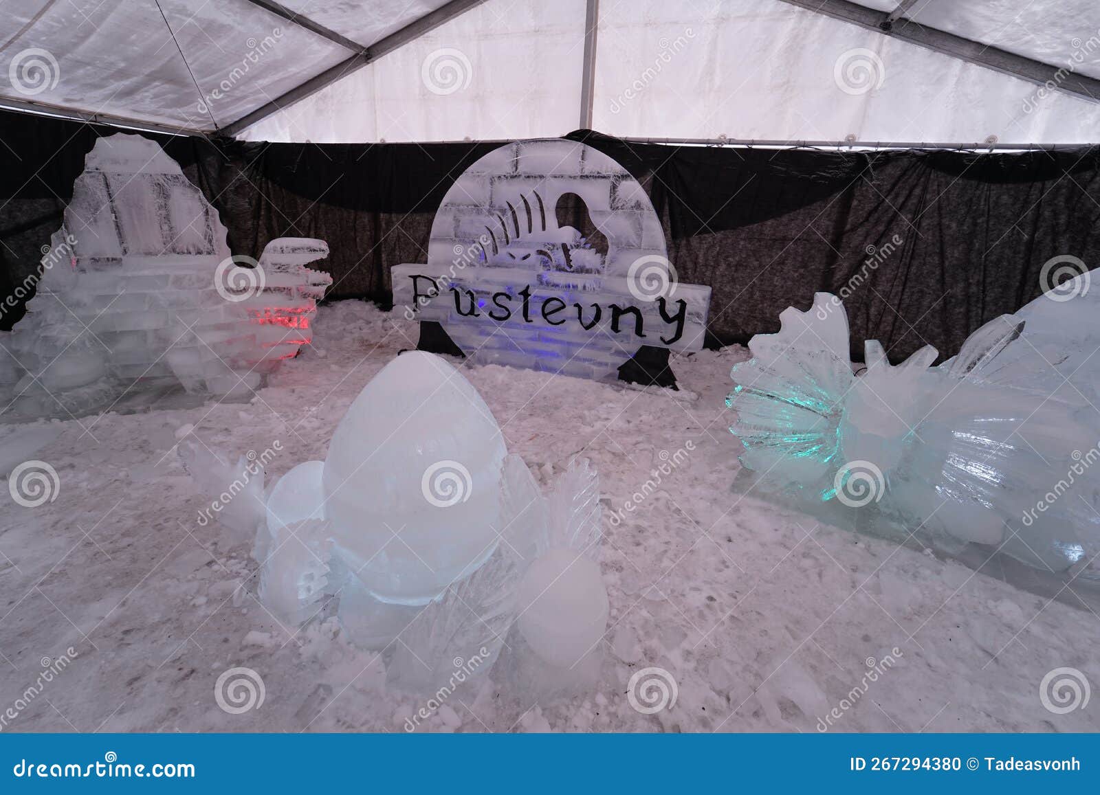 An Exhibition of Ice Sculptures with a Dinosaur Theme 11 Editorial ...