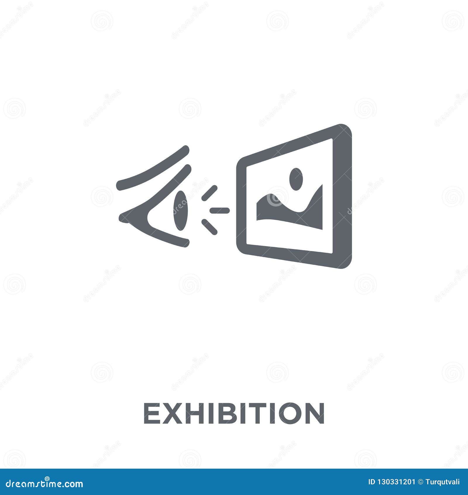 Exhibition Icon from Collection. Stock Vector - Illustration of banner ...