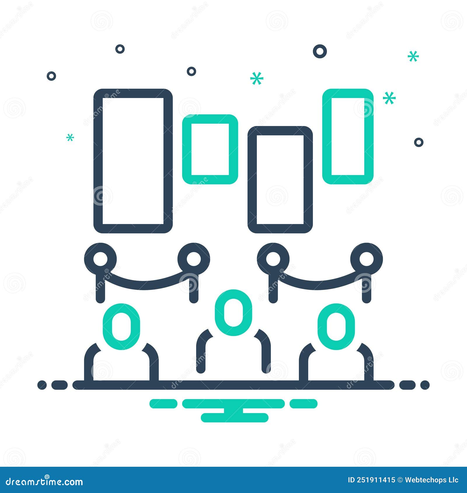 Mix Icon for Exhibition, Exposition and Presentation Stock Vector ...