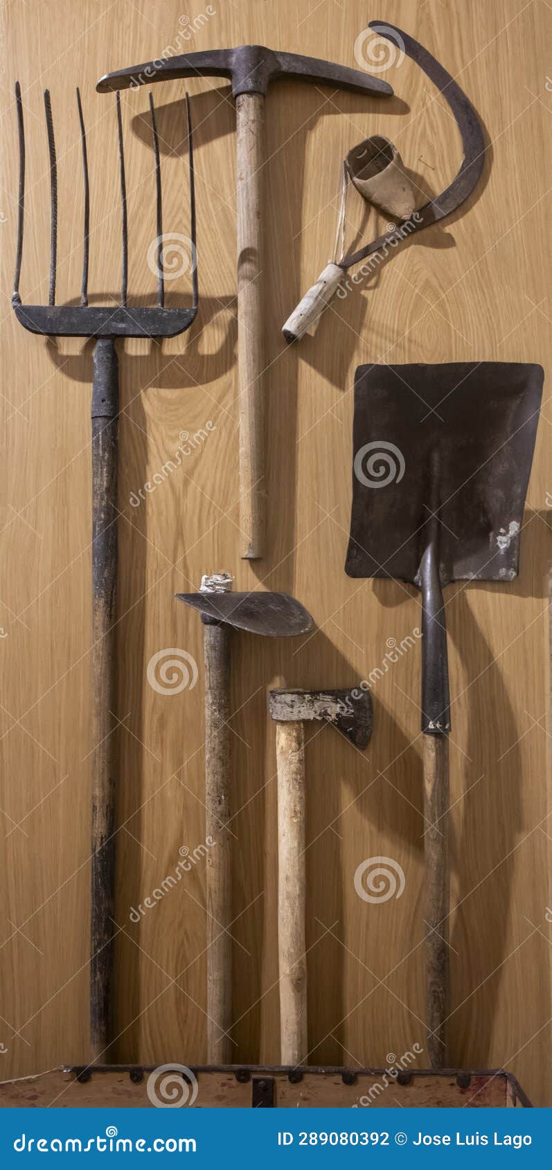 Exhibition of Manual Farm Tools Stock Photo - Image of exhibition ...