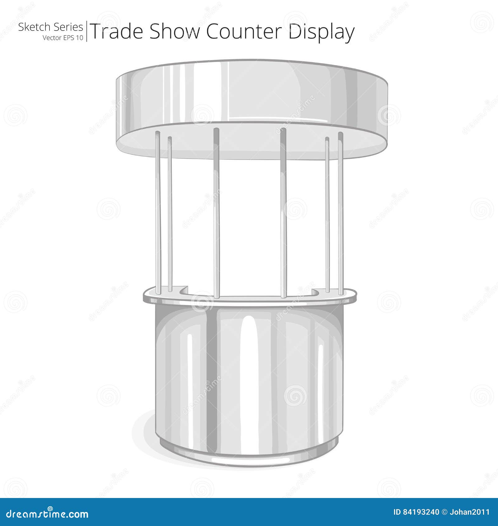 Exhibition Show Counter. stock vector. Illustration of presentation ...