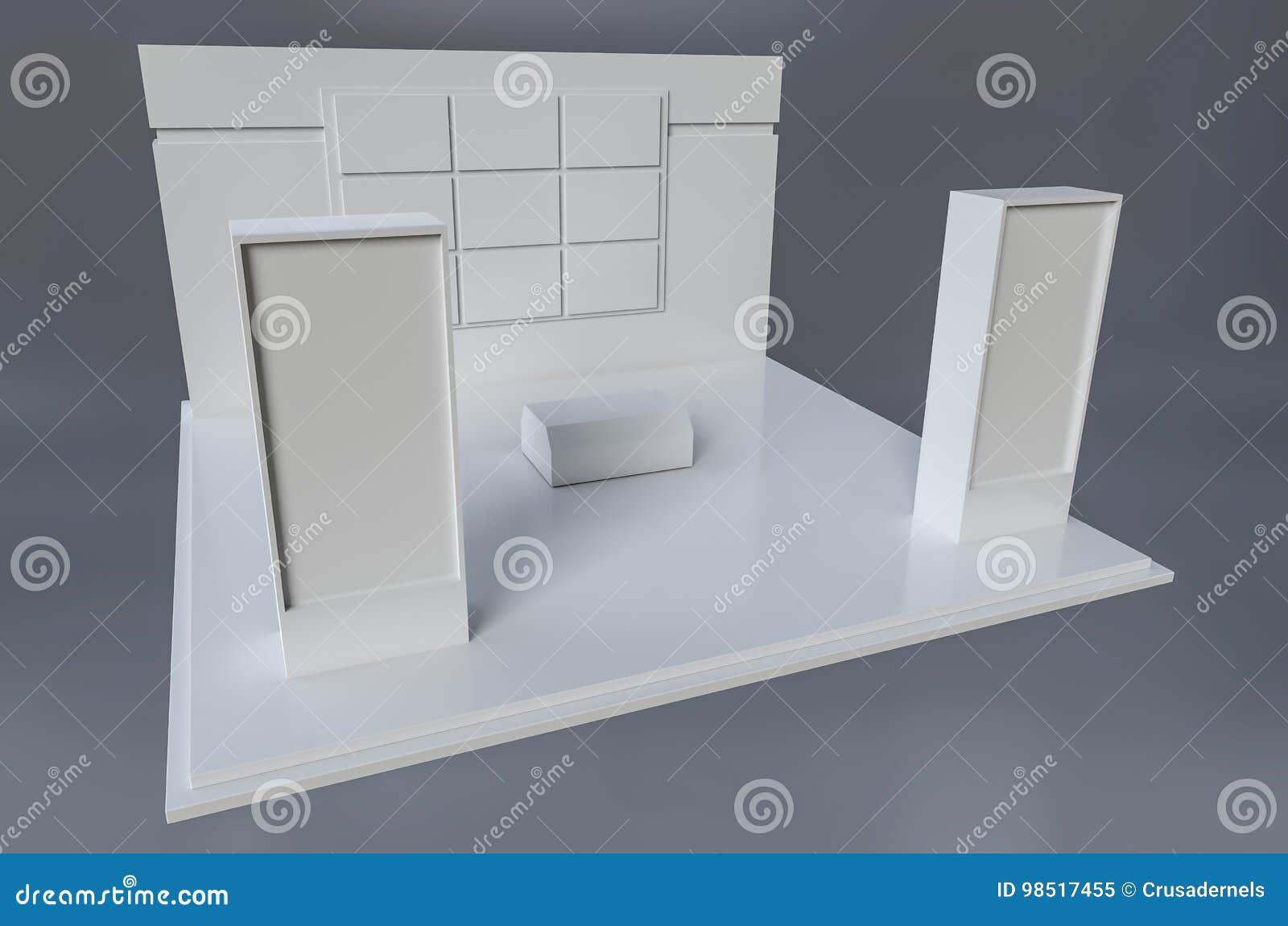 Exhibition Stand Template stock illustration. Illustration of display ...