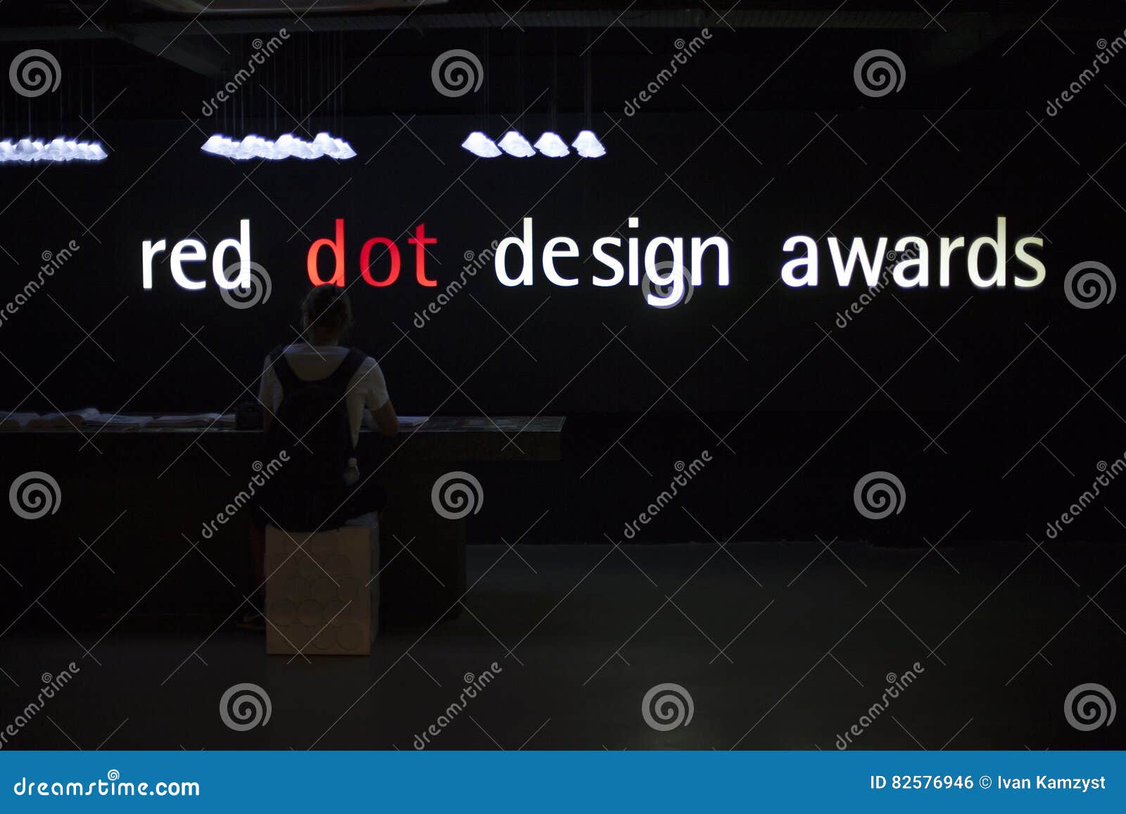 Exhibition with Text Inside Red Dot Design Museum Editorial Photo ...