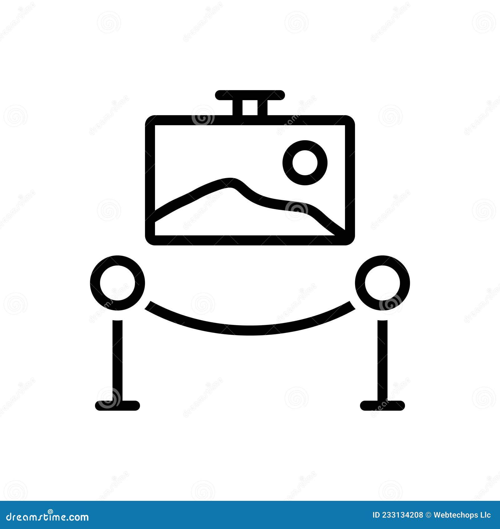 Art Exhibitions Line Icons Signs Set. Design Collection Of Exhibitions ...