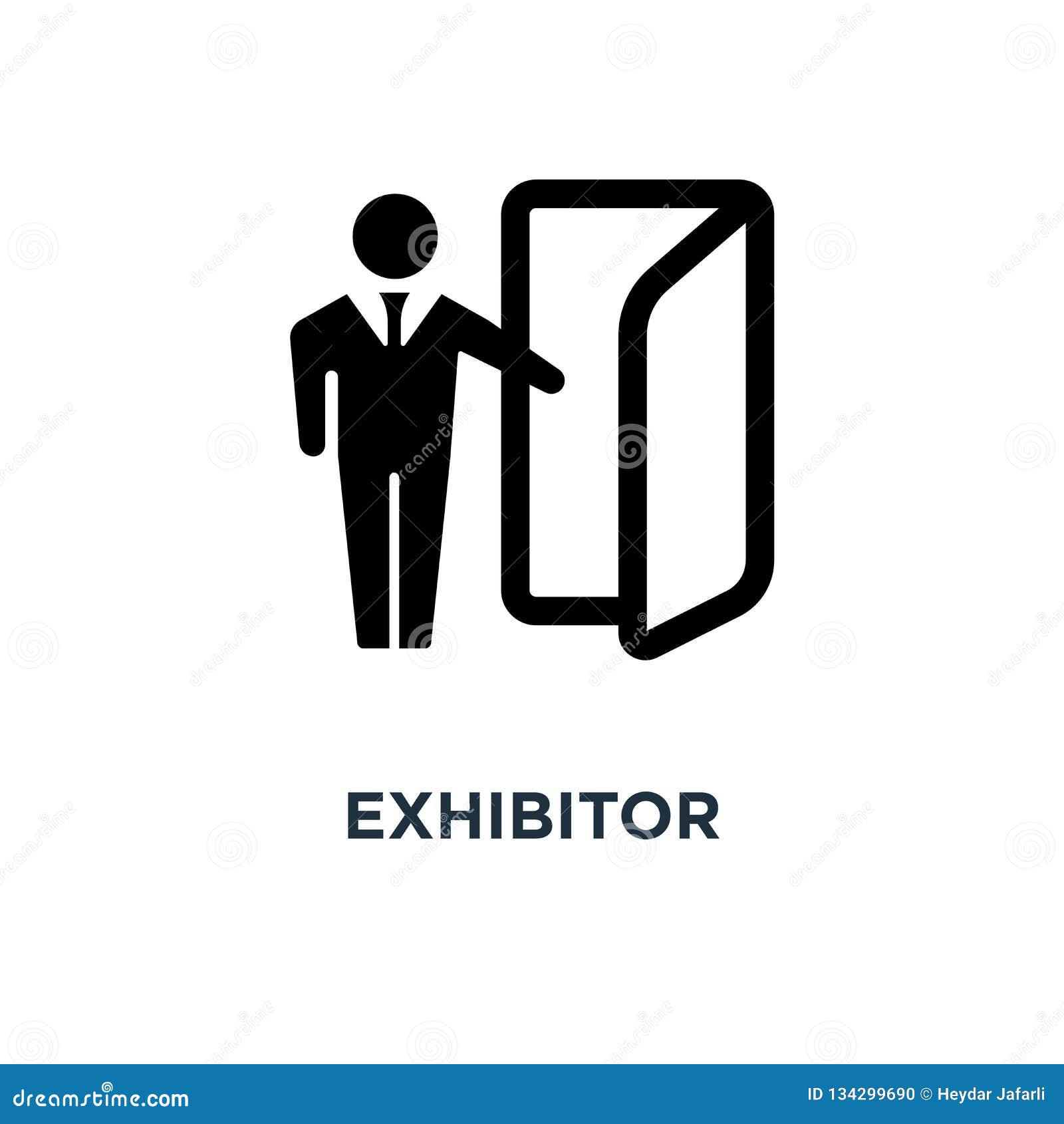 Exhibitor Icon. Exhibitor Concept Symbol Design, Vector Illustra Stock ...