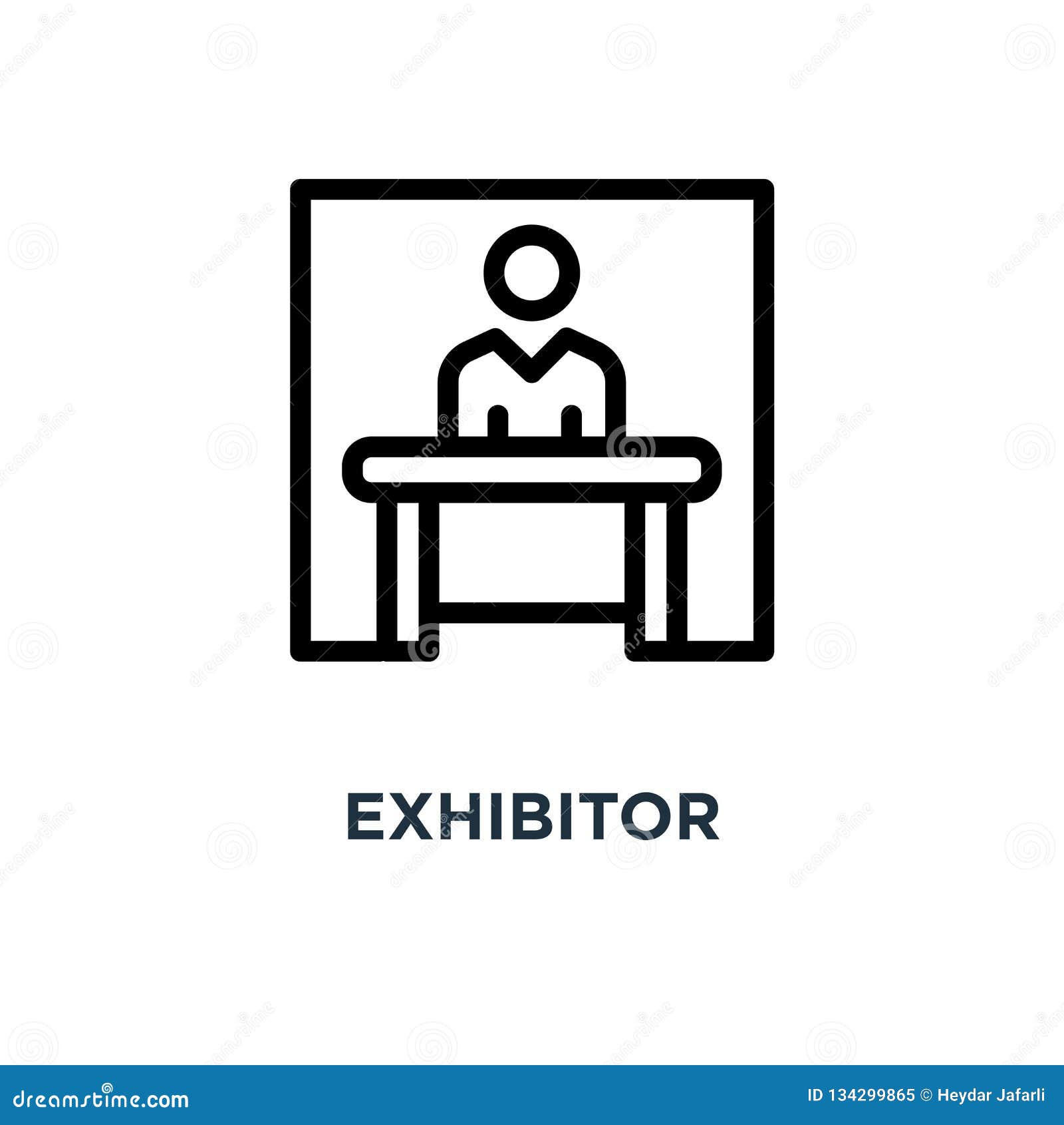 Exhibitor Icon. Exhibitor Concept Symbol Design, Vector Illustra Stock ...