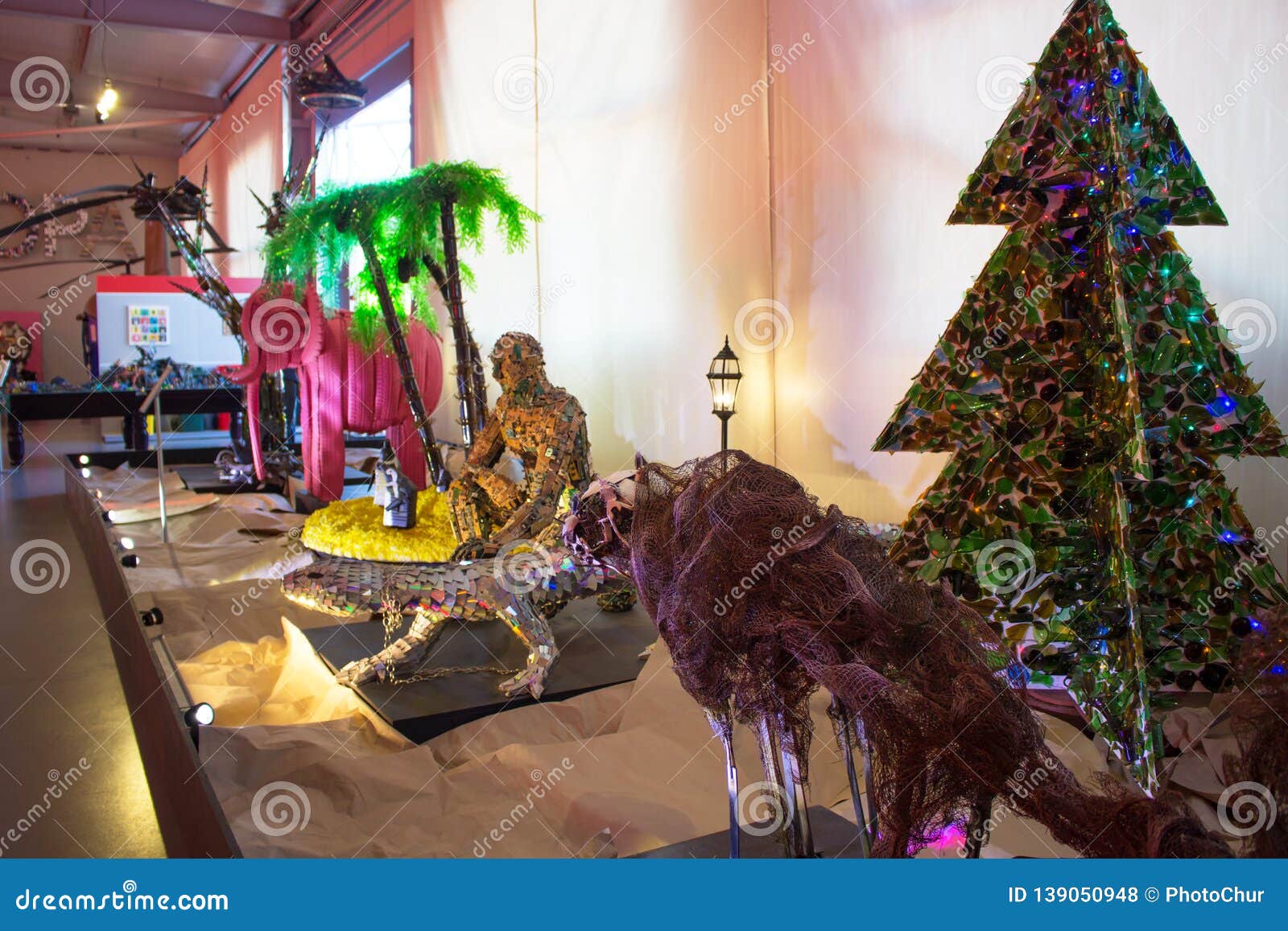 GARBAGE MUSEUM `MU-MU`, RUSSIA - OCTOBER 2016: Exhibits of the Museum ...