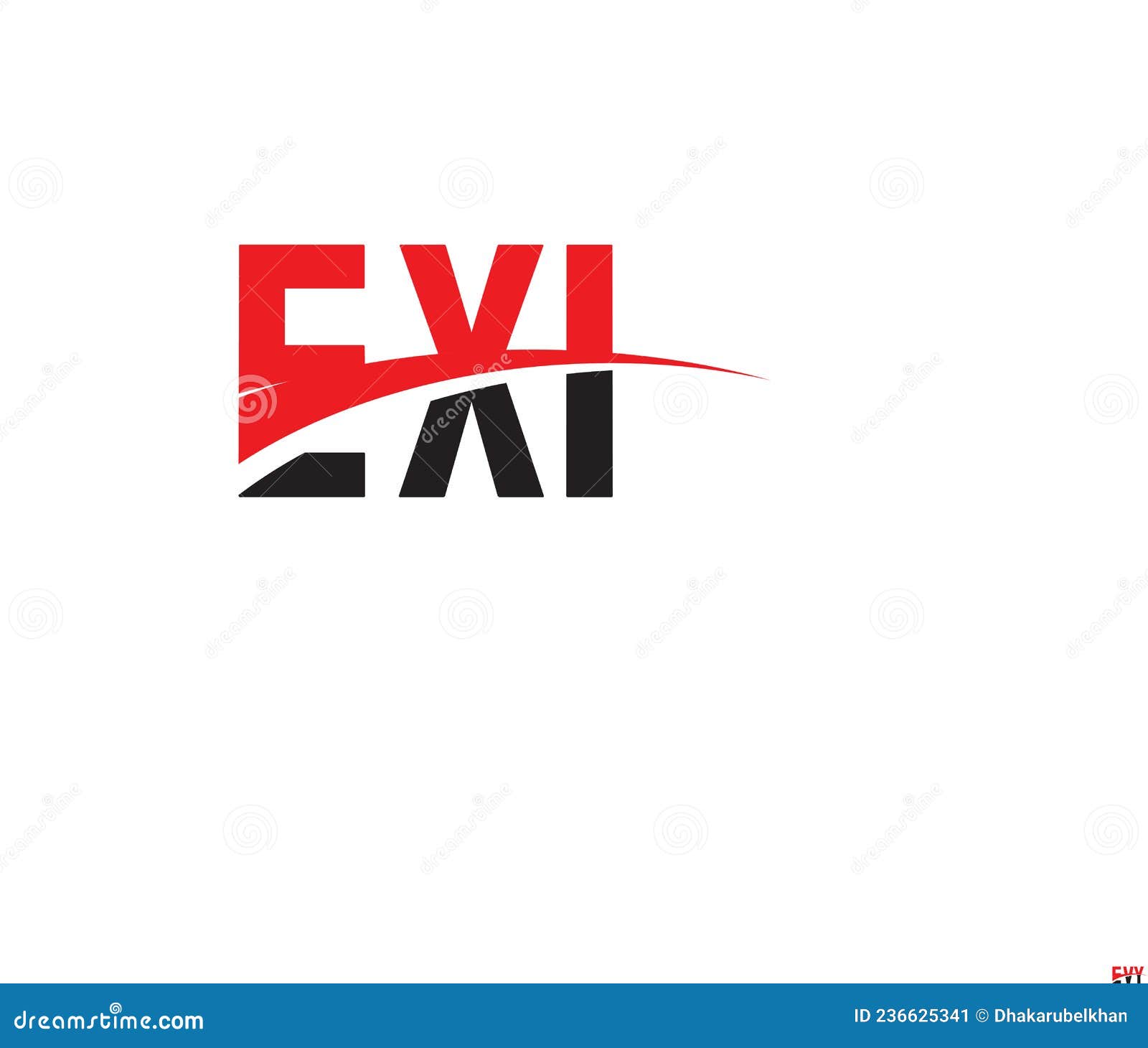 EXI Letter Initial Logo Design Vector Illustration Stock Vector ...