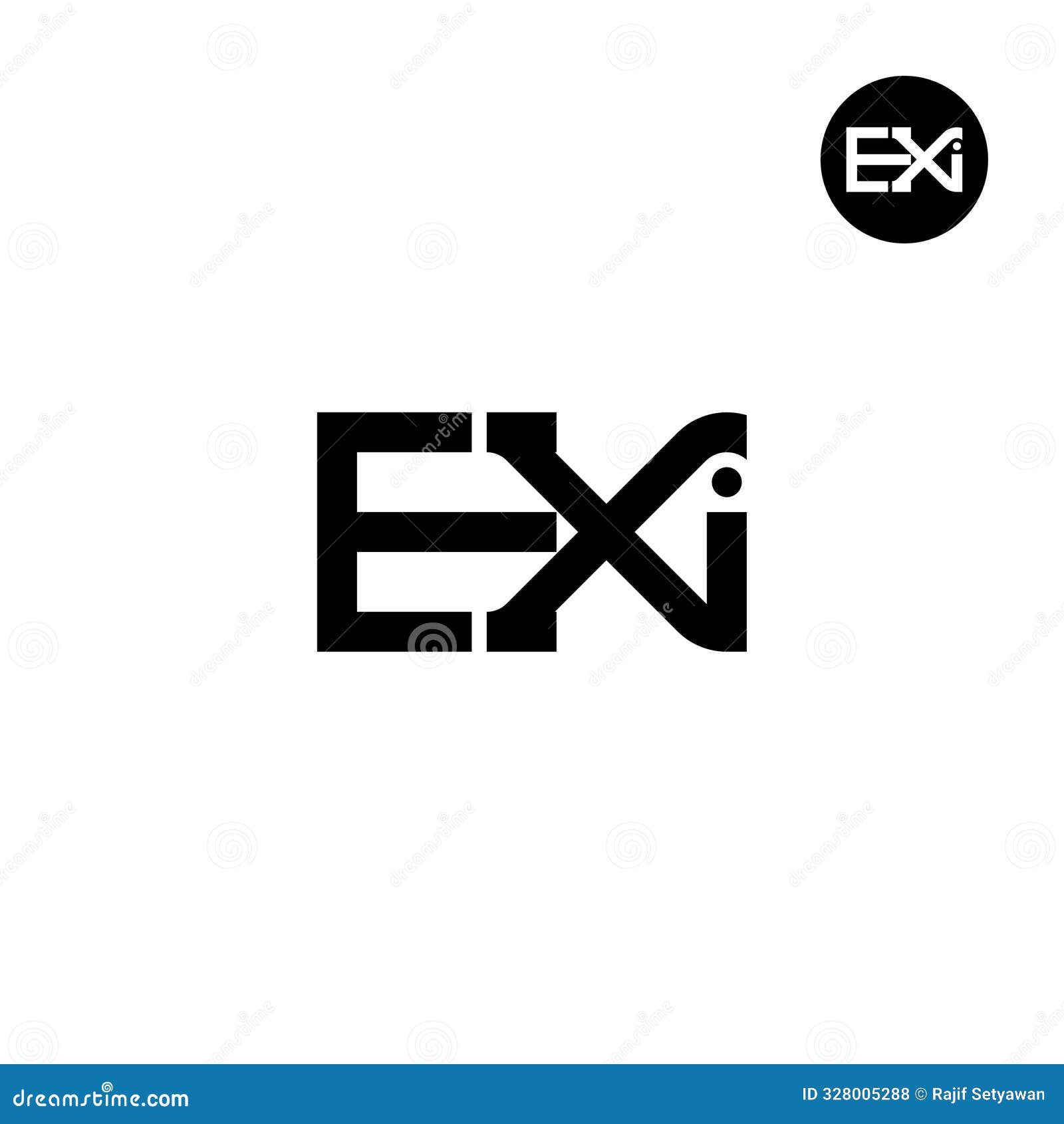 EXI Logo Letter Monogram Design Stock Vector - Illustration of ...