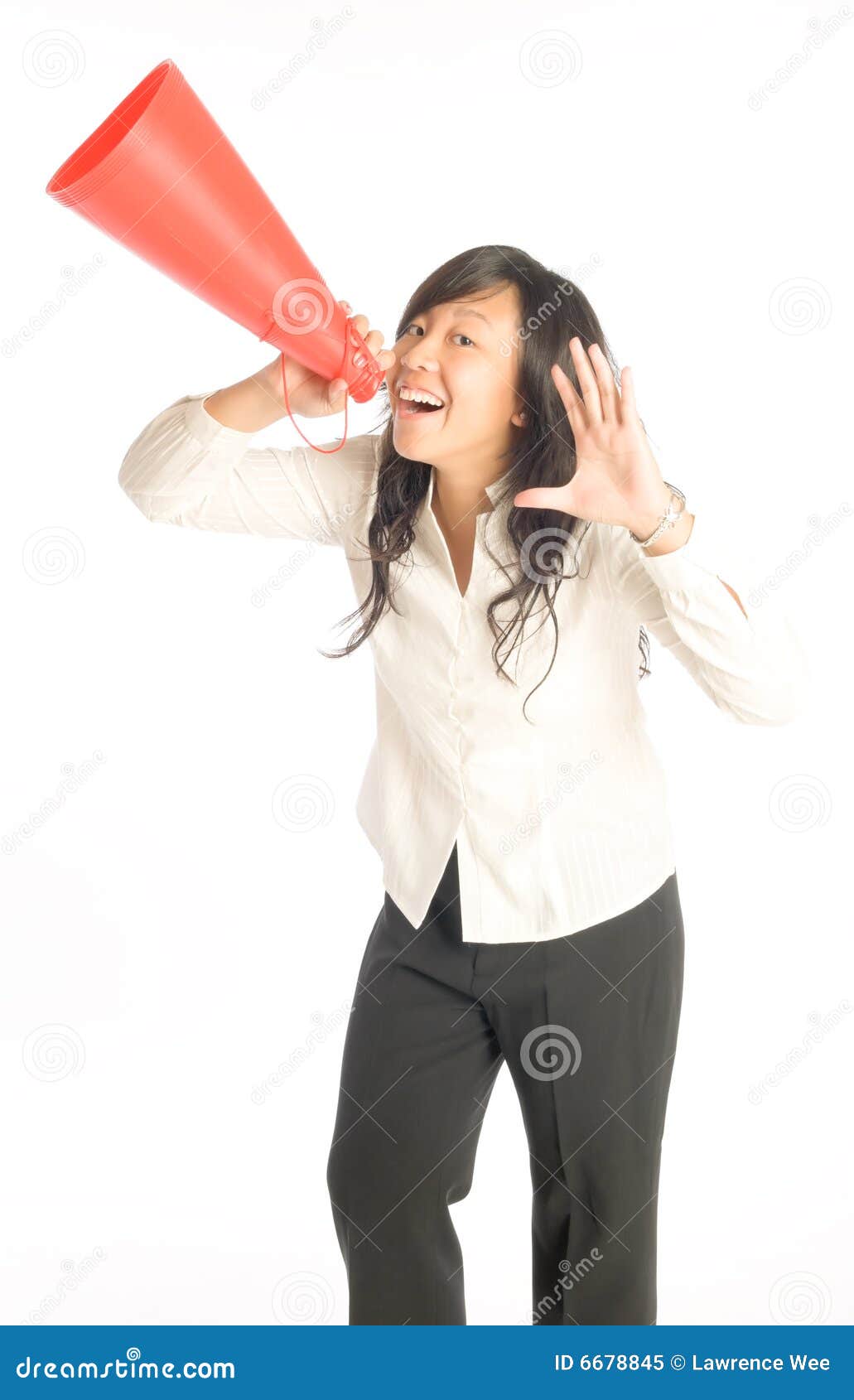 Exigence image stock. Image du fille, bruit, appeler, fort - 6678845