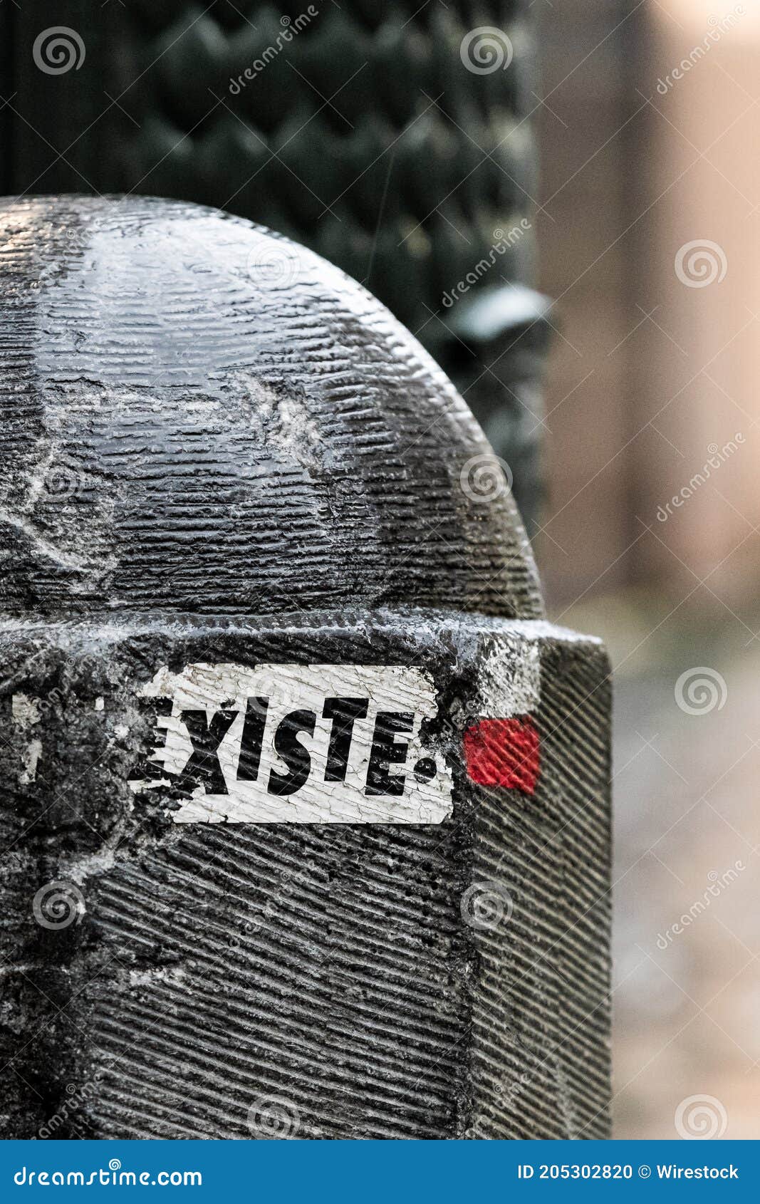 Existe sticker in Brussels editorial image. Image of close - 205302820