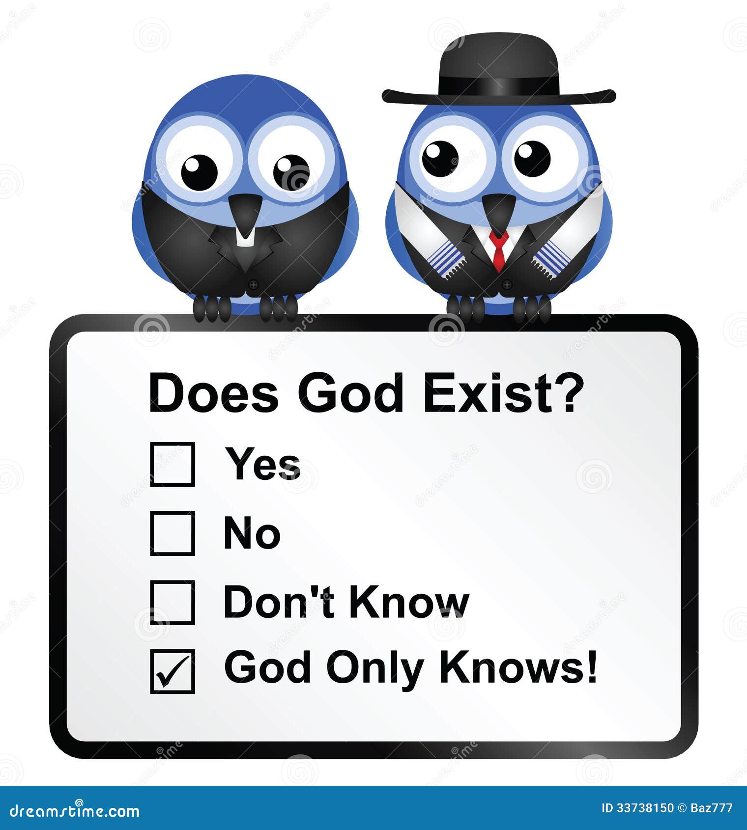 The existence of God stock vector. Illustration of catholicism - 33738150