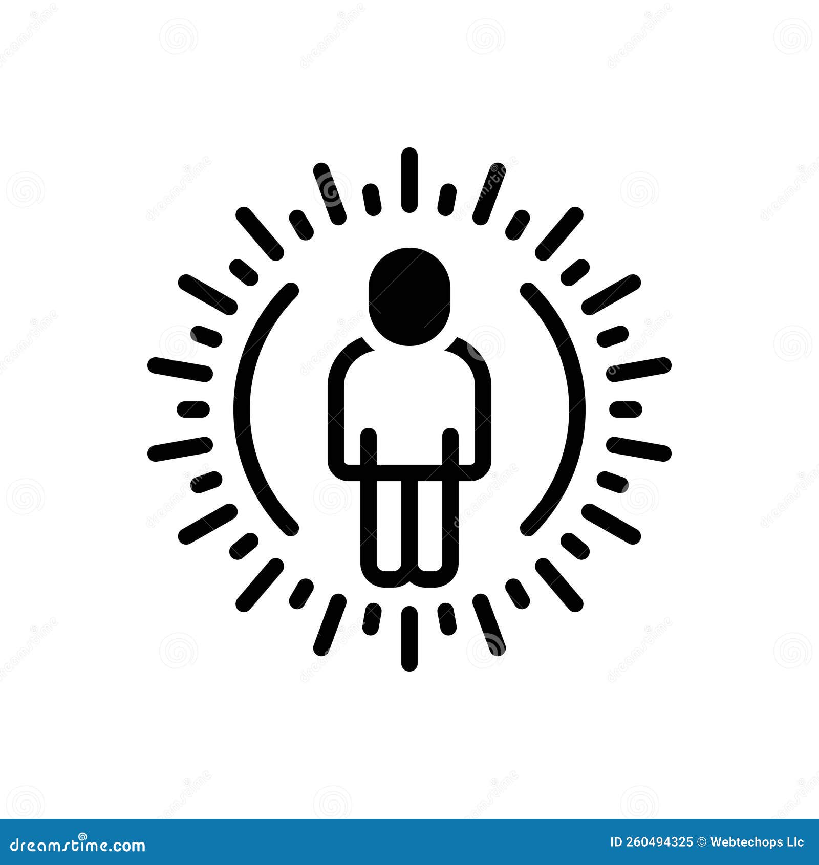 Black Solid Icon for Existence, Alive and Existing Stock Vector ...