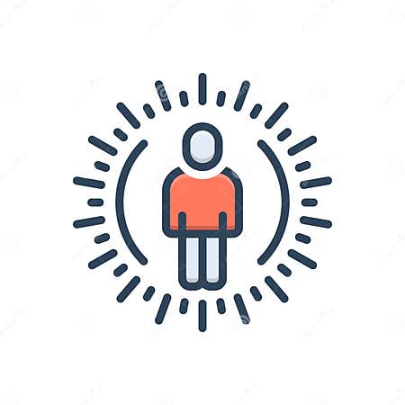 Color Illustration Icon for Existence, Alive and Existing Stock ...